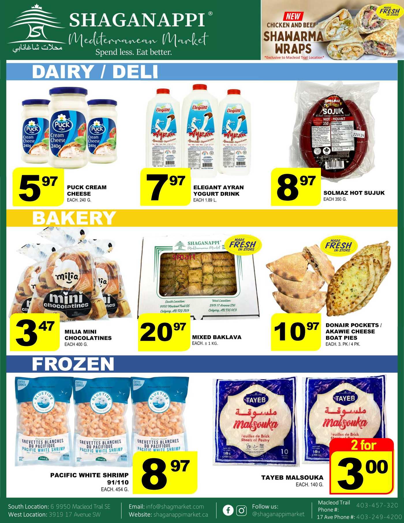 Shaganappi Mediterranean Market Flyer July 31 to August 6