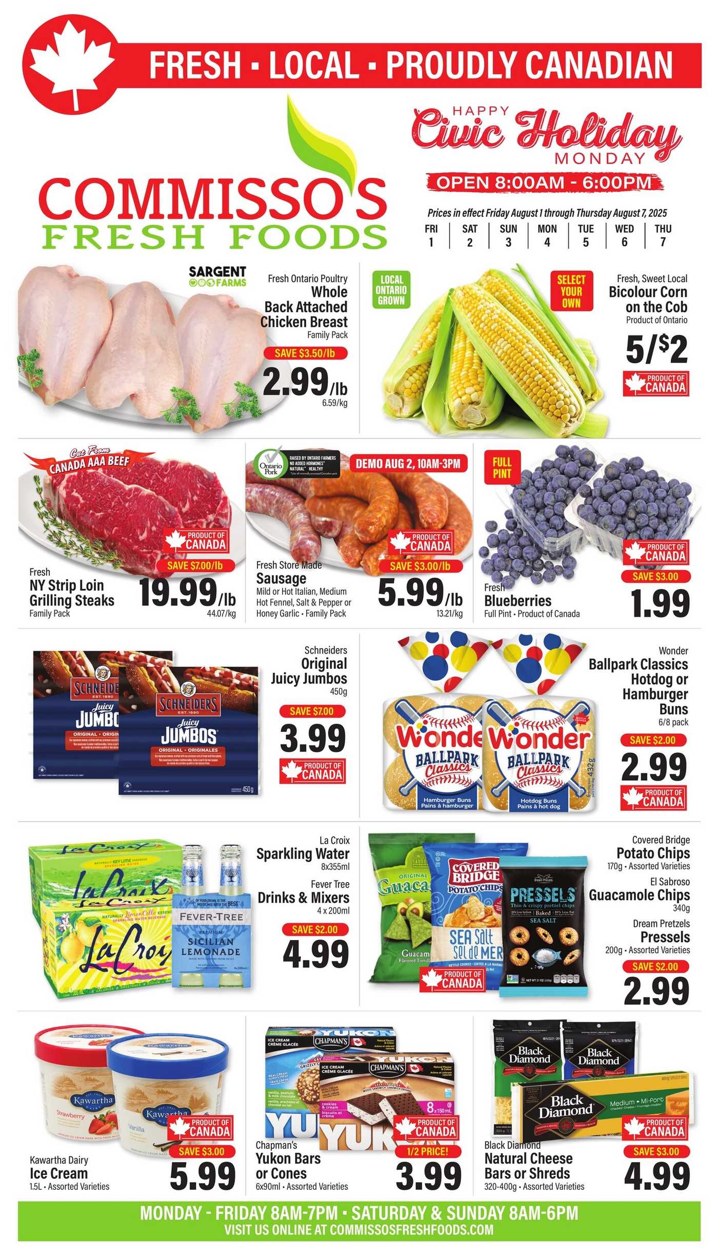 Commisso's Fresh Foods Flyer August 1 to 7