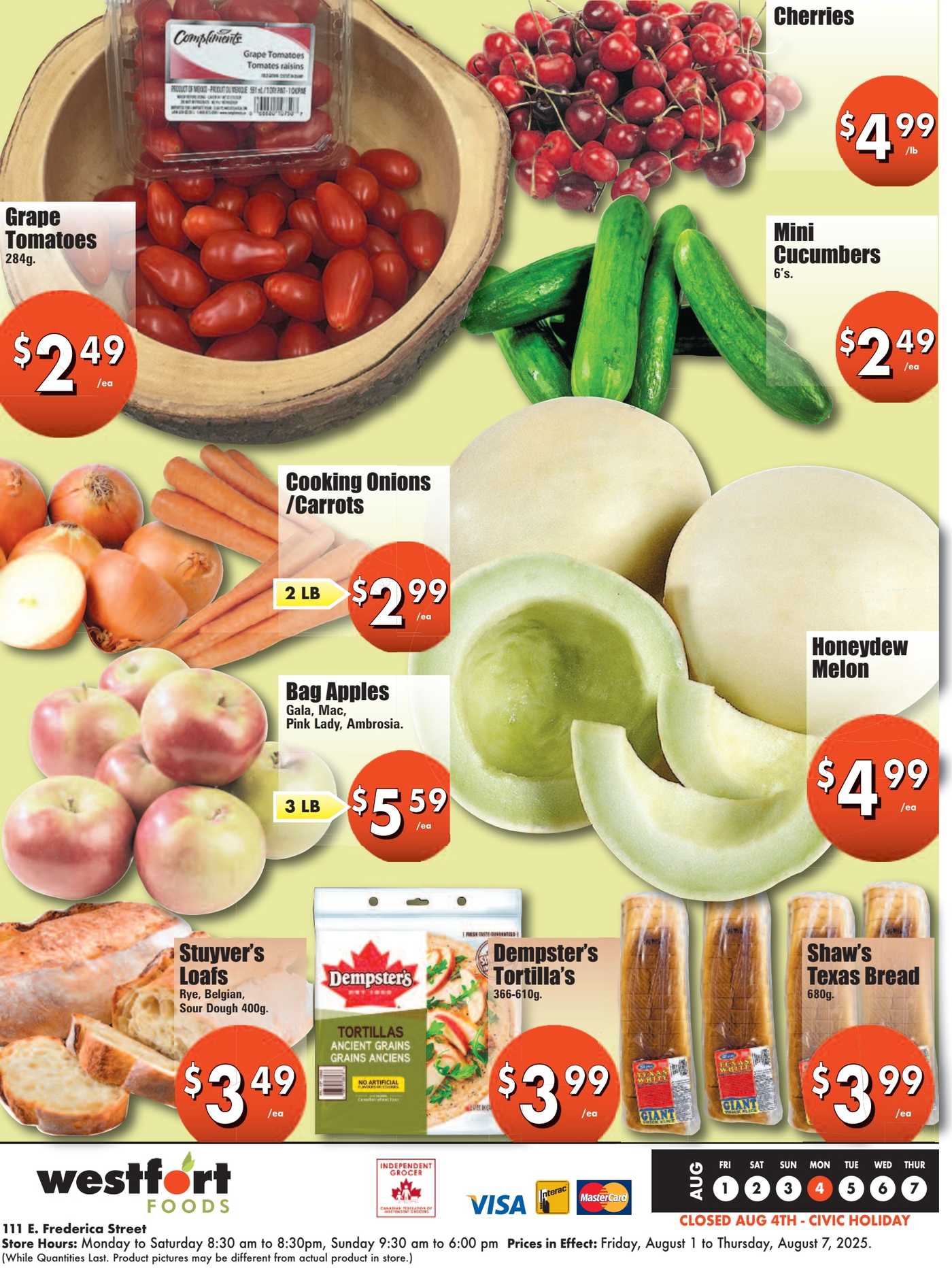 Westfort Foods Flyer August 1 to 7