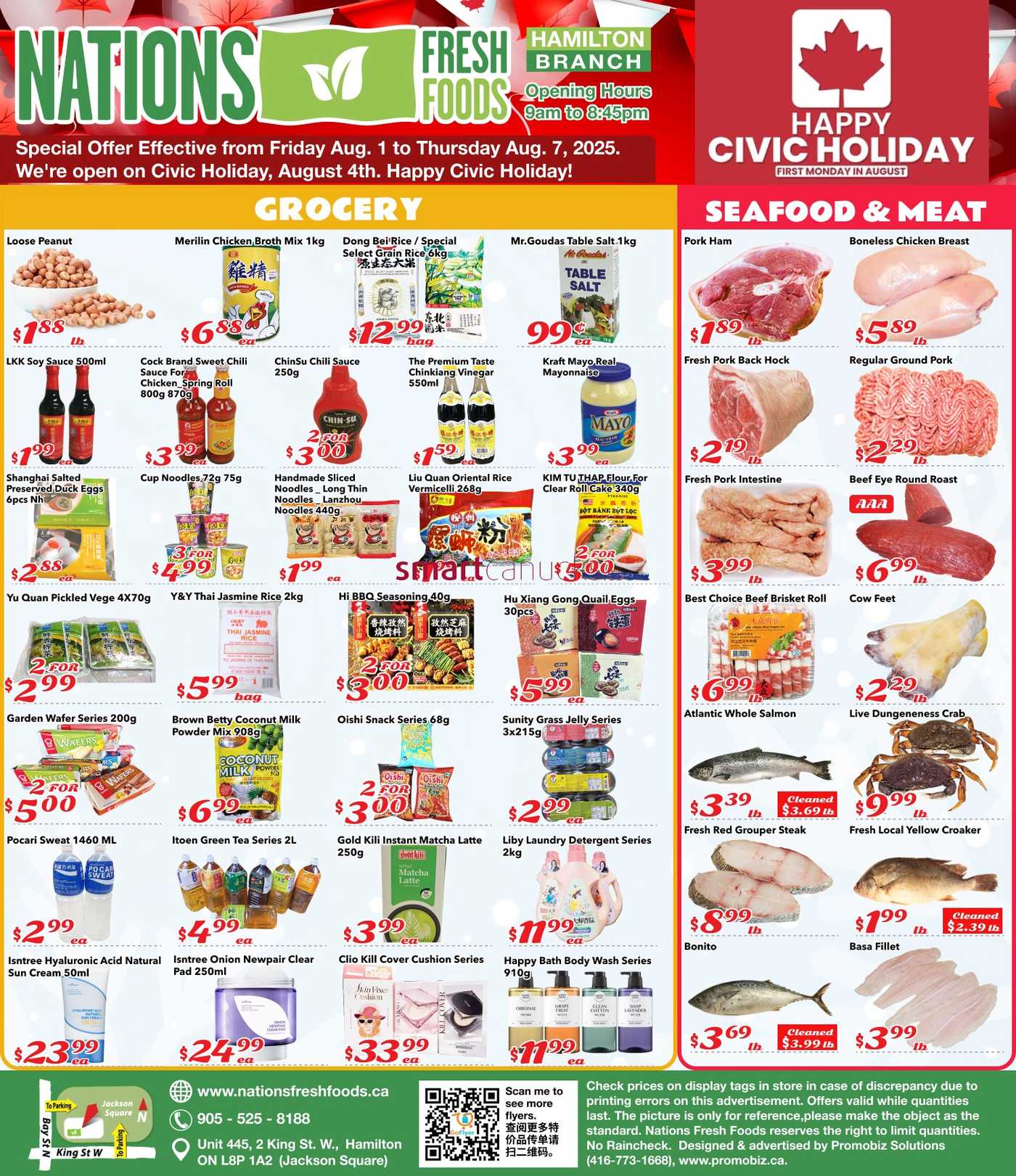 Nations Fresh Foods (Hamilton) Flyer August 1 to 7
