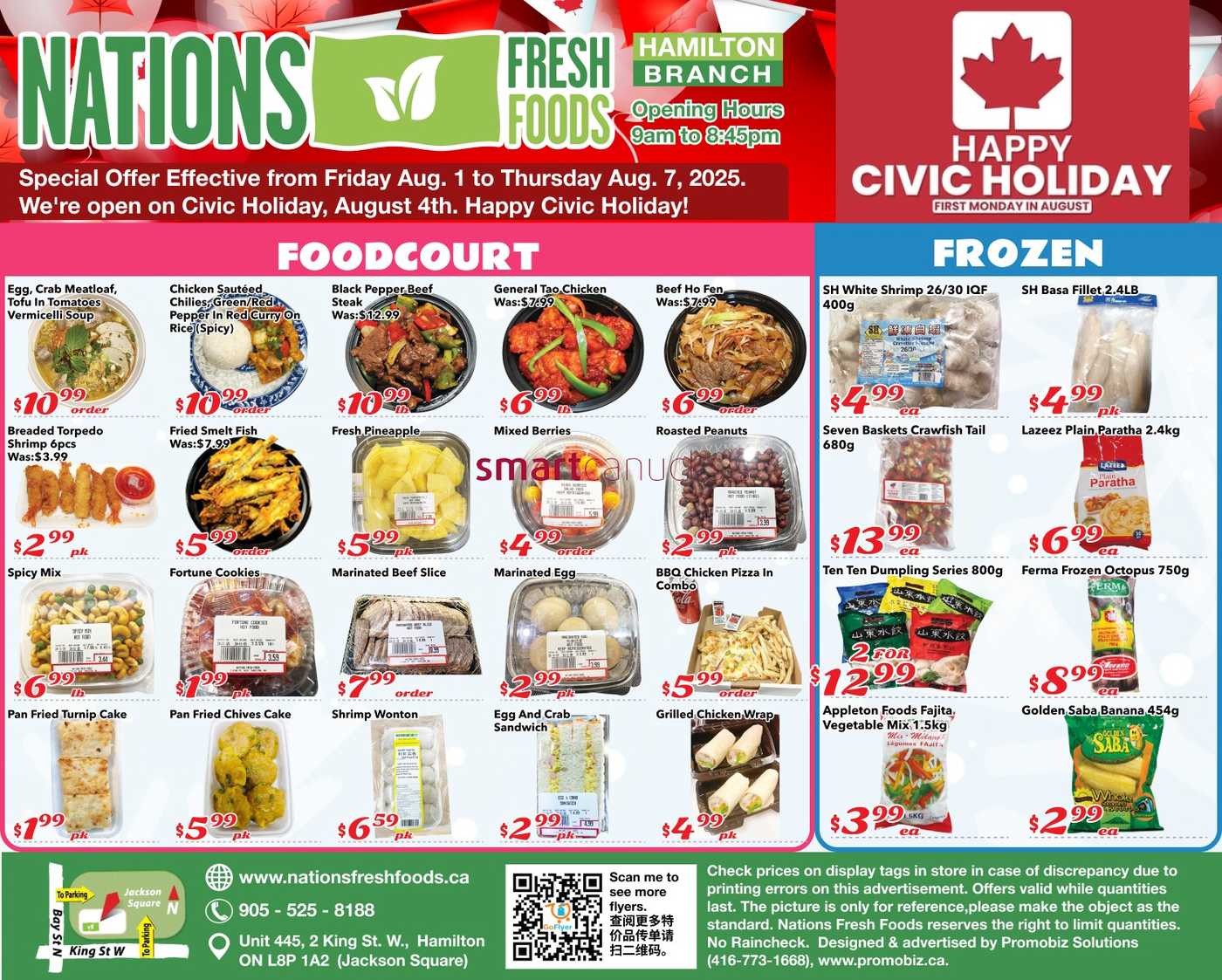 Nations Fresh Foods (Hamilton) Flyer August 1 to 7
