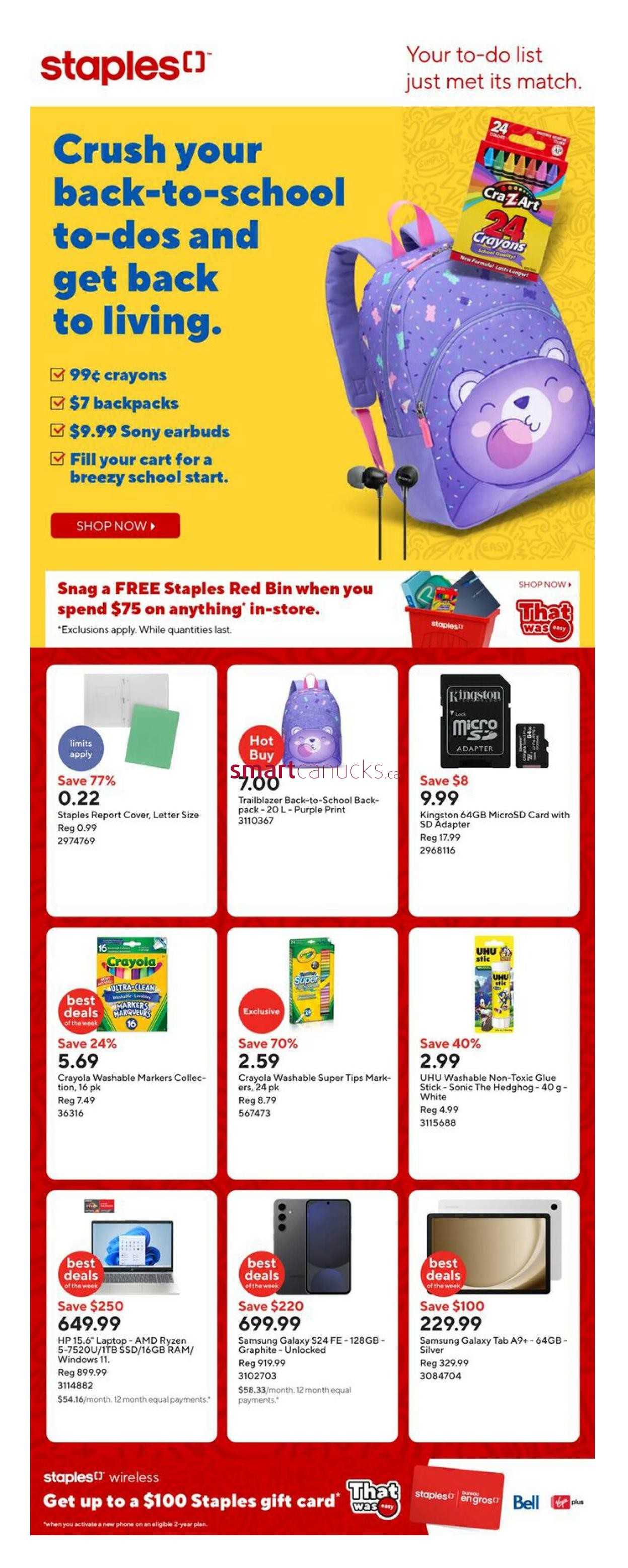 Staples Canada Flyers