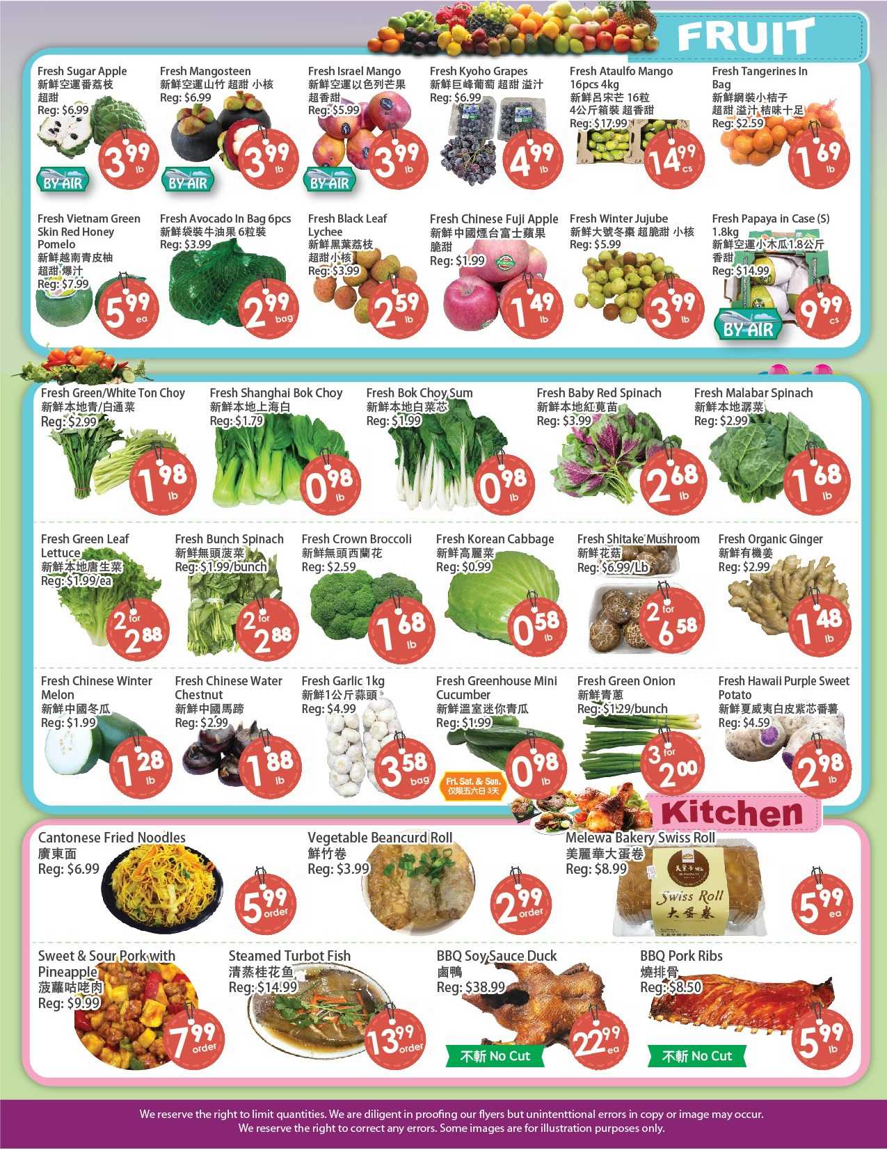 Fresh Palace Supermarket Flyer August 1 to 7