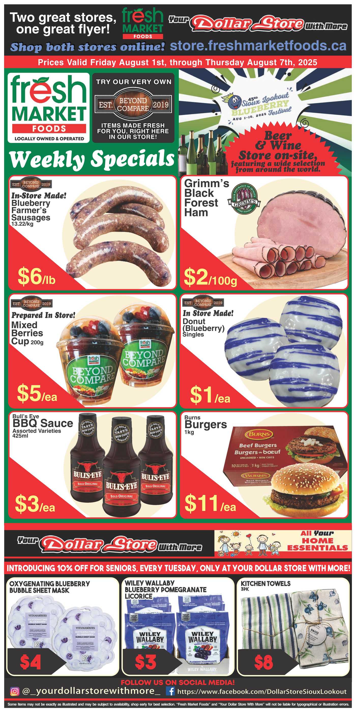 Fresh Market Foods Flyer August 1 to 7