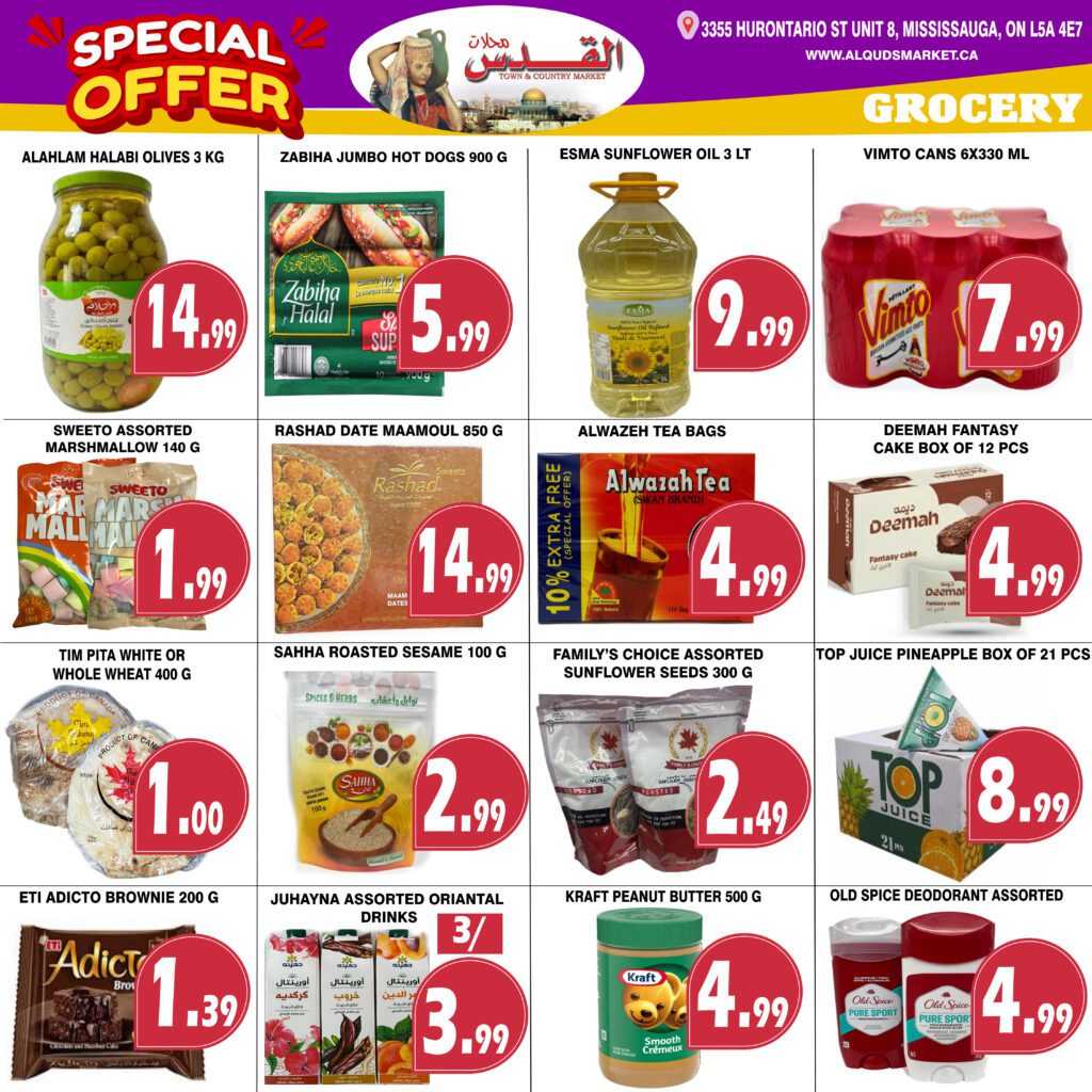 Al-Quds Supermarket Flyer August 1 to 7