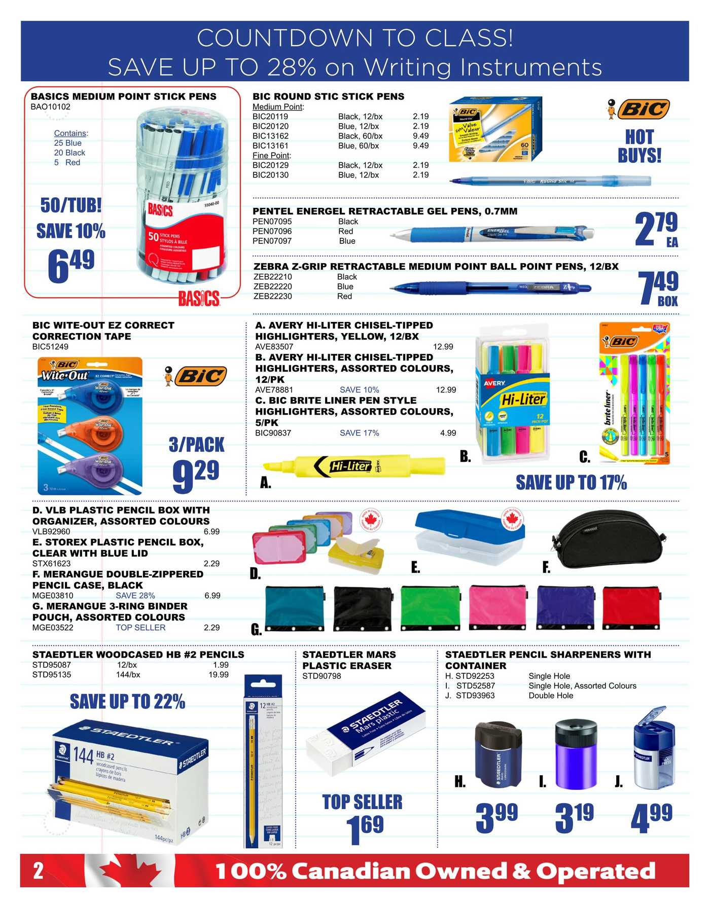 Covey Basics Back To School Flyer August 1 to September 5