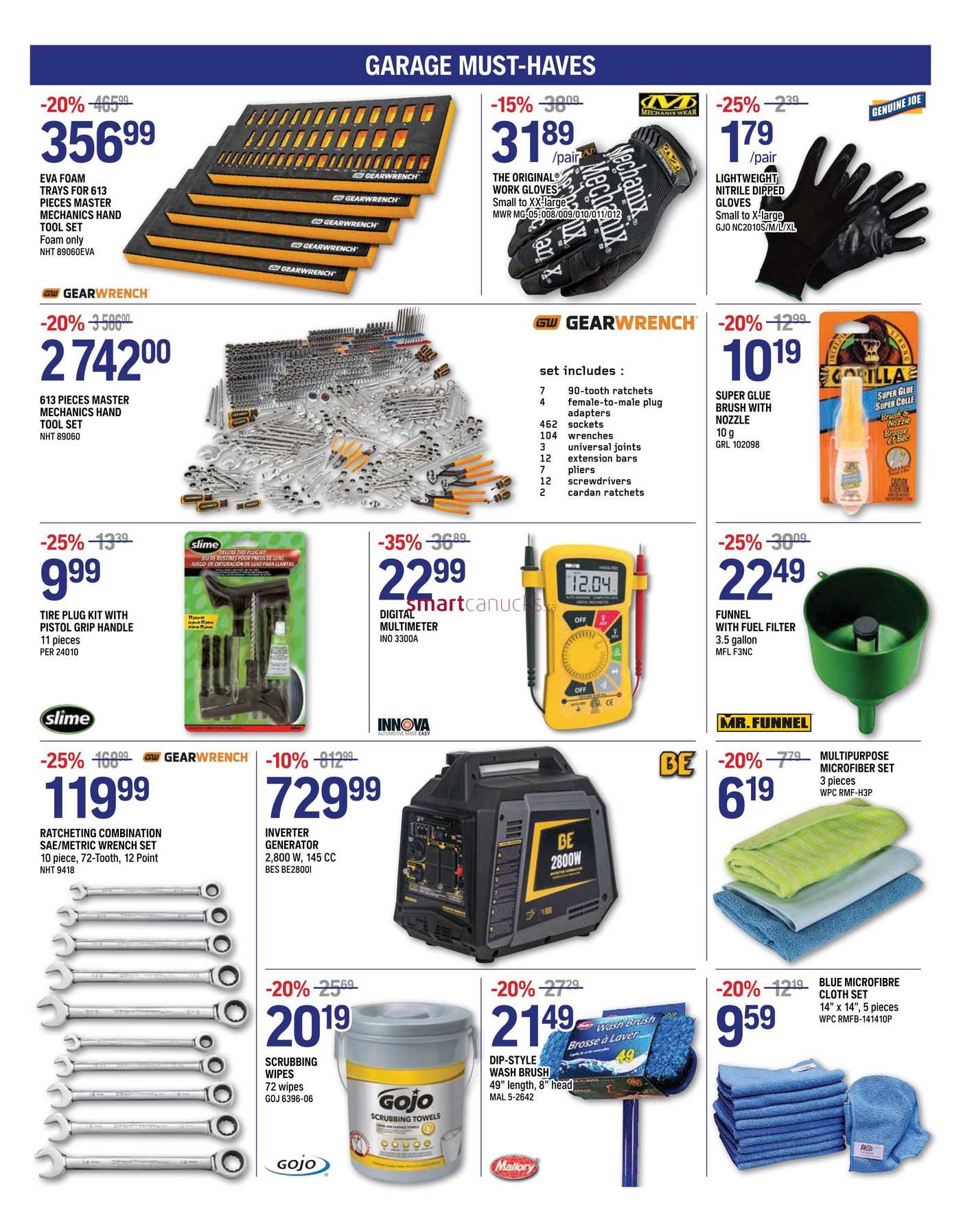 NAPA Auto Parts Flyer August 1 to 31