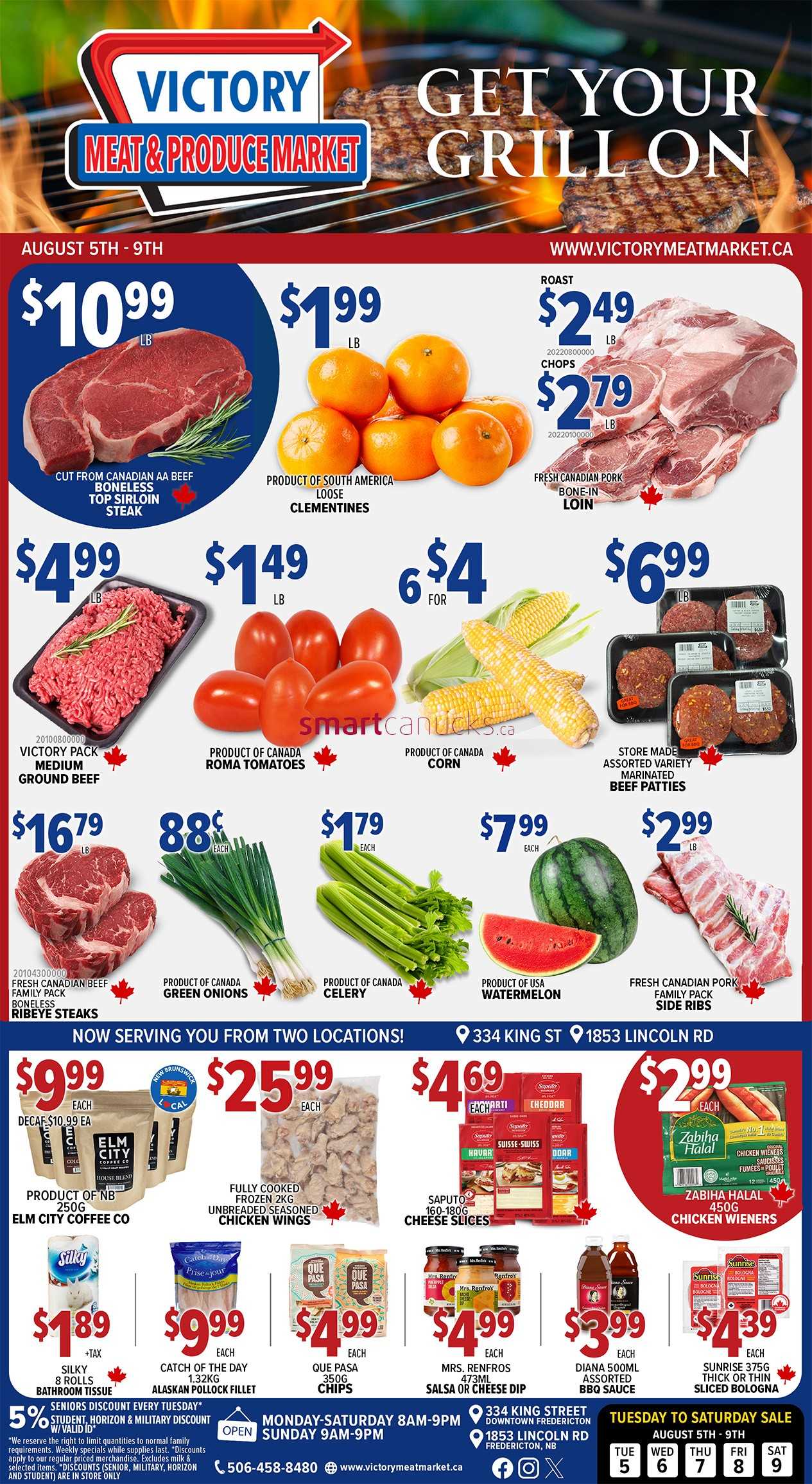 Victory Meat Market Flyer August 5 to 9