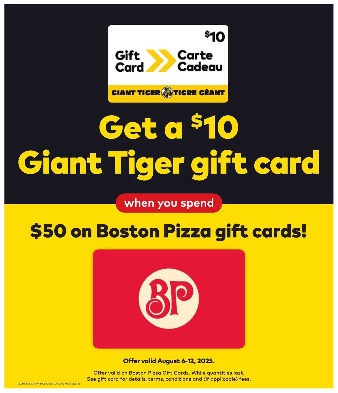 Giant Tiger (Atlantic) Flyer August 6 to 12