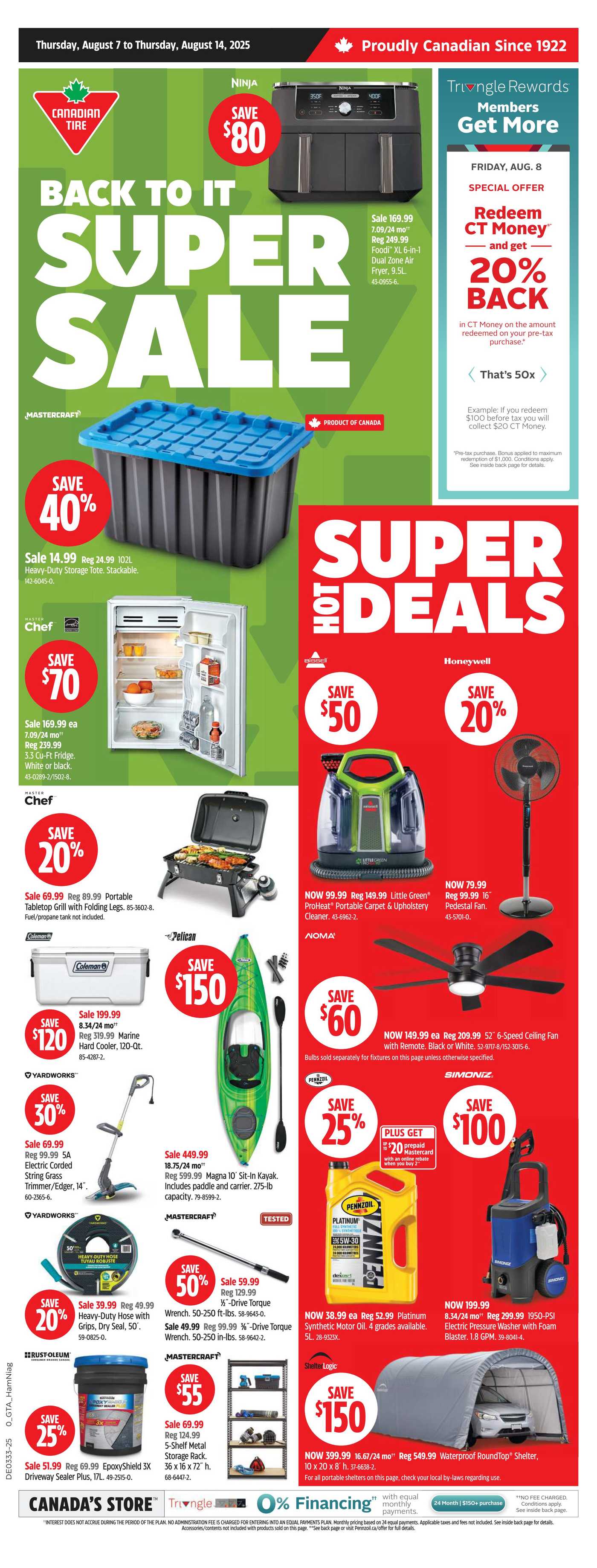 Canadian Tire (ON) Flyer August 7 to 14