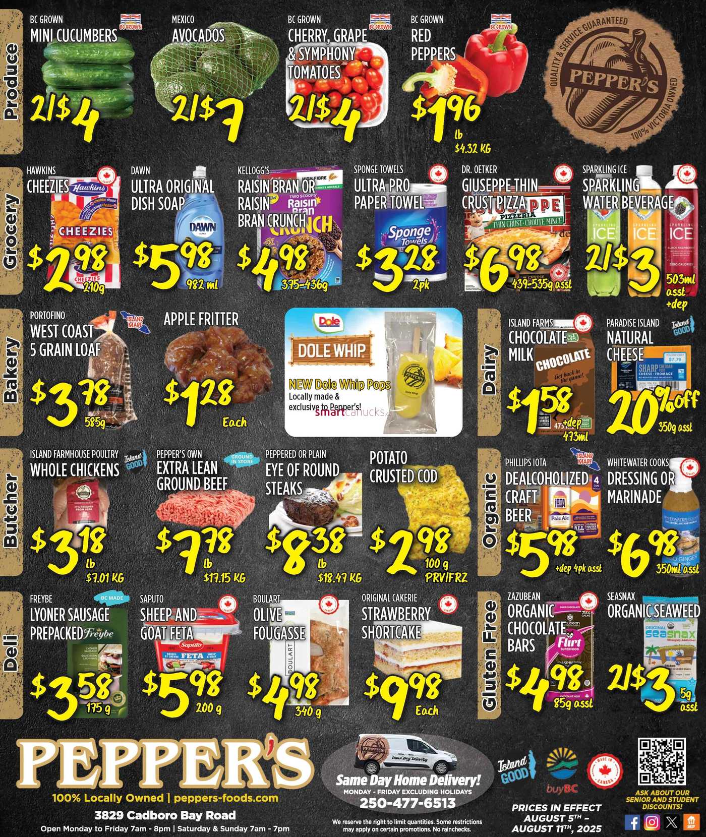 Pepper's Foods Flyer August 5 to 11