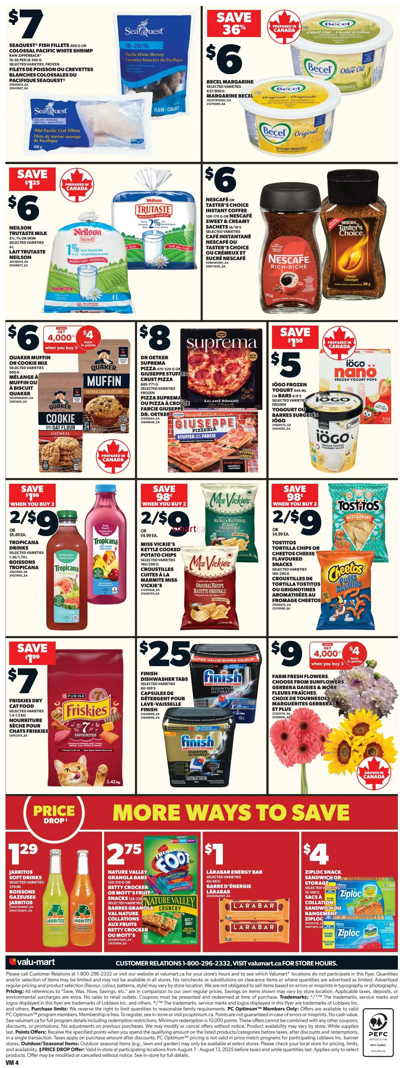 Valu-mart Flyer August 7 to 13