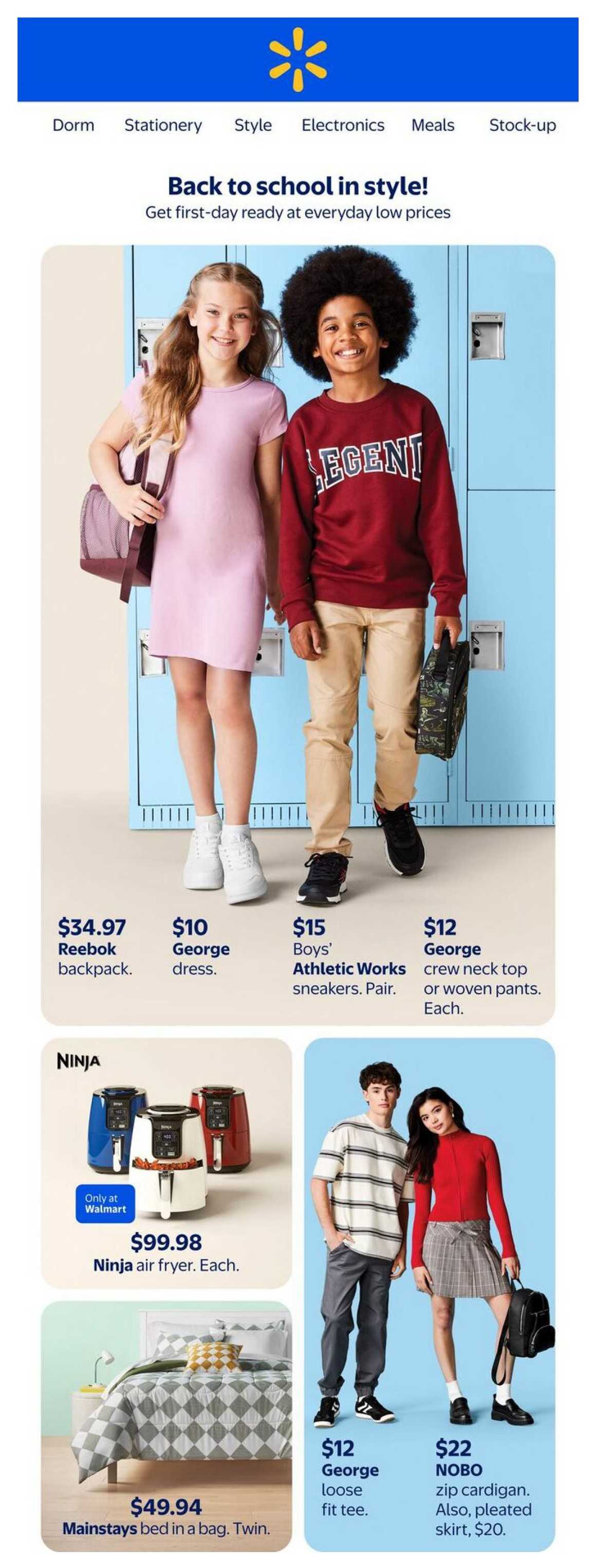 Walmart Back To School Flyer August 7 to September 17