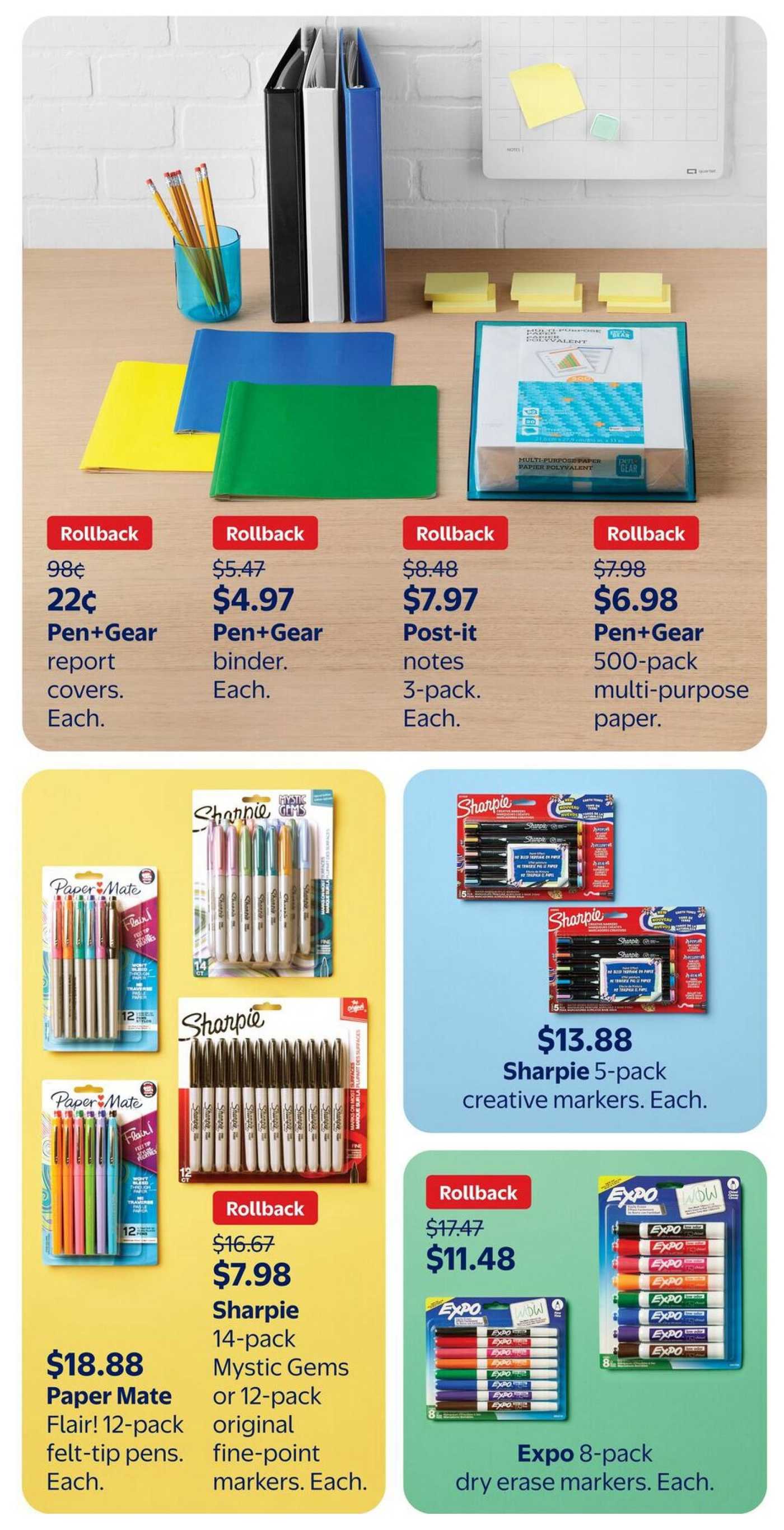 Walmart Back To School Flyer August 7 to September 17