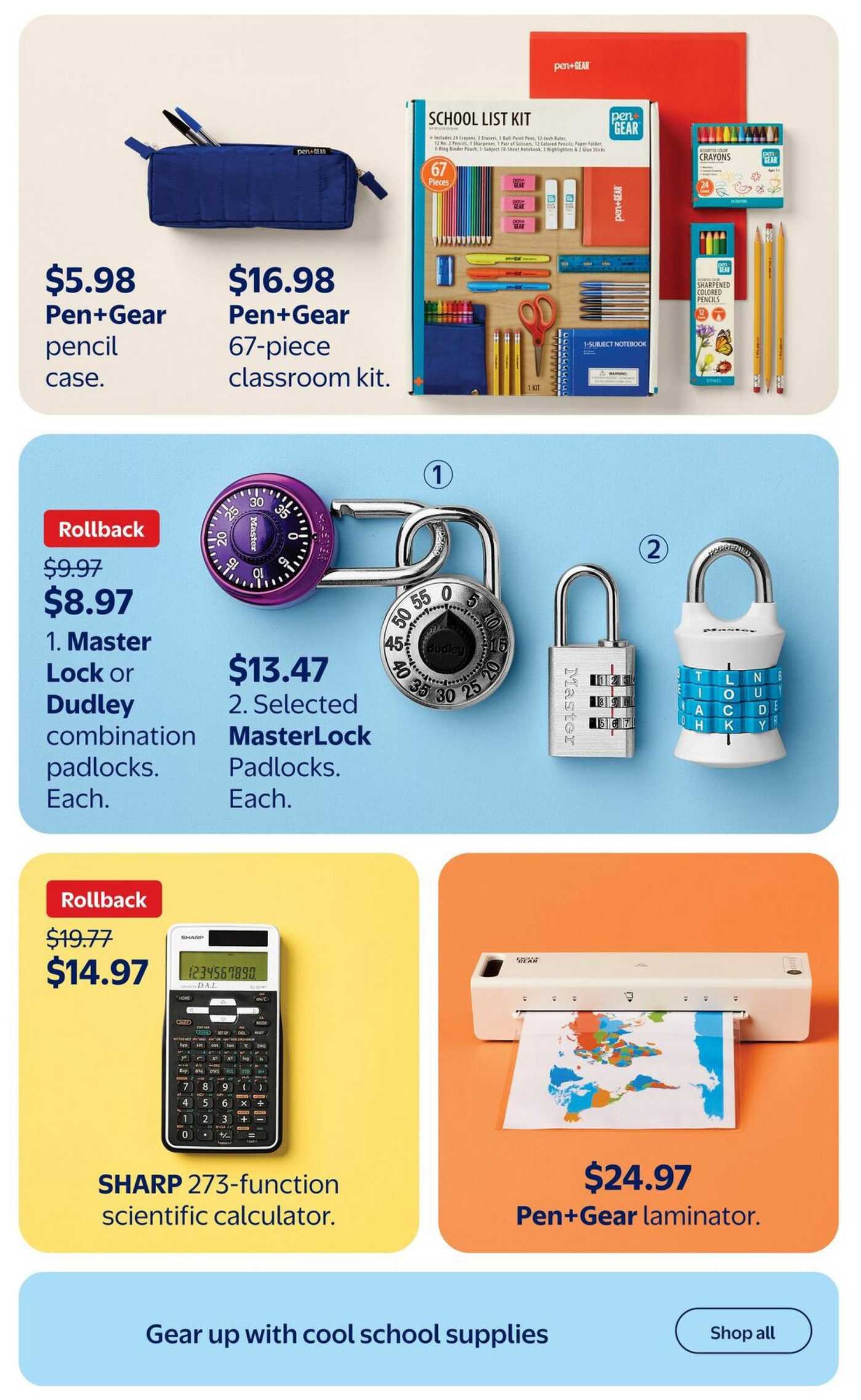 Walmart Back To School Flyer August 7 to September 17