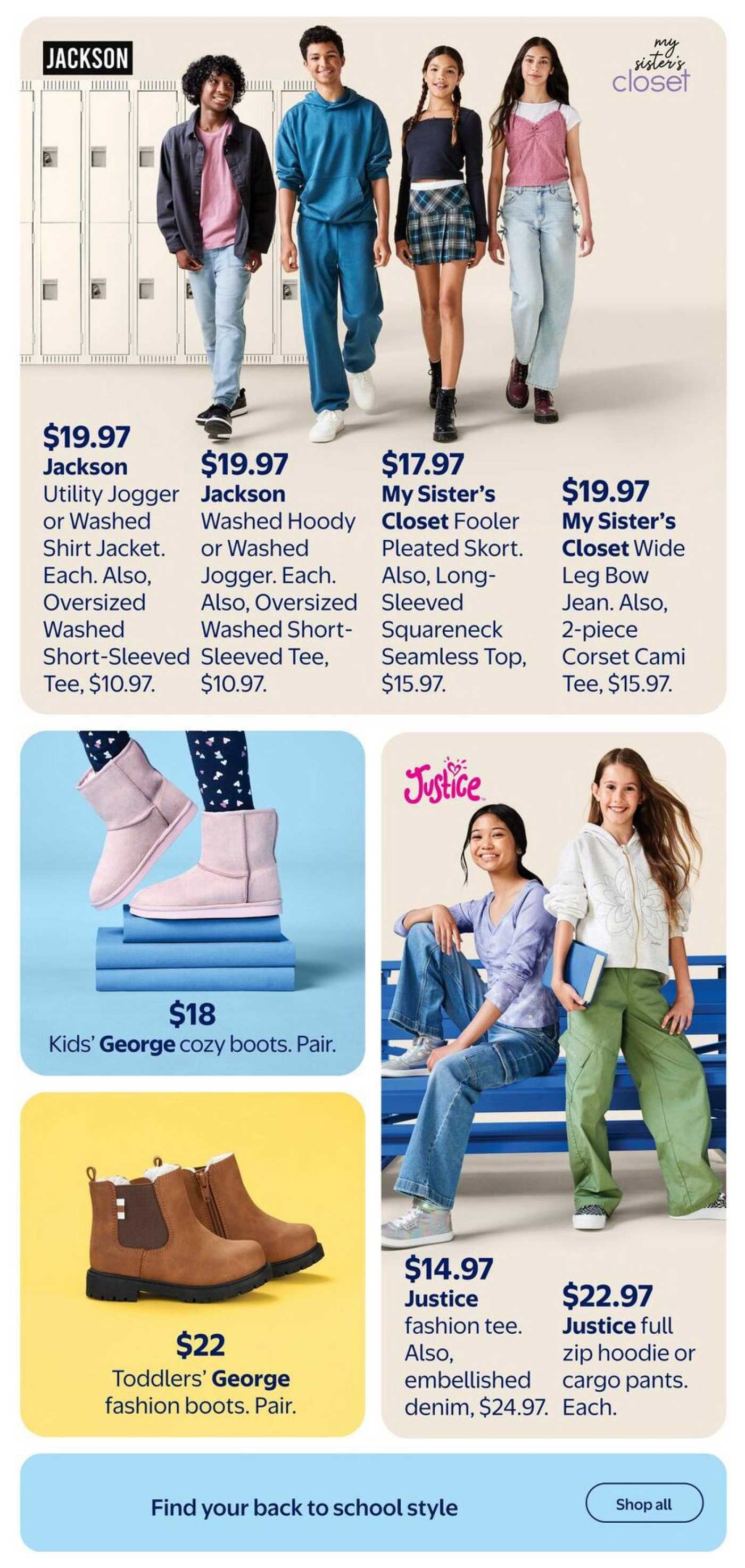 Walmart Back To School Flyer August 7 to September 17