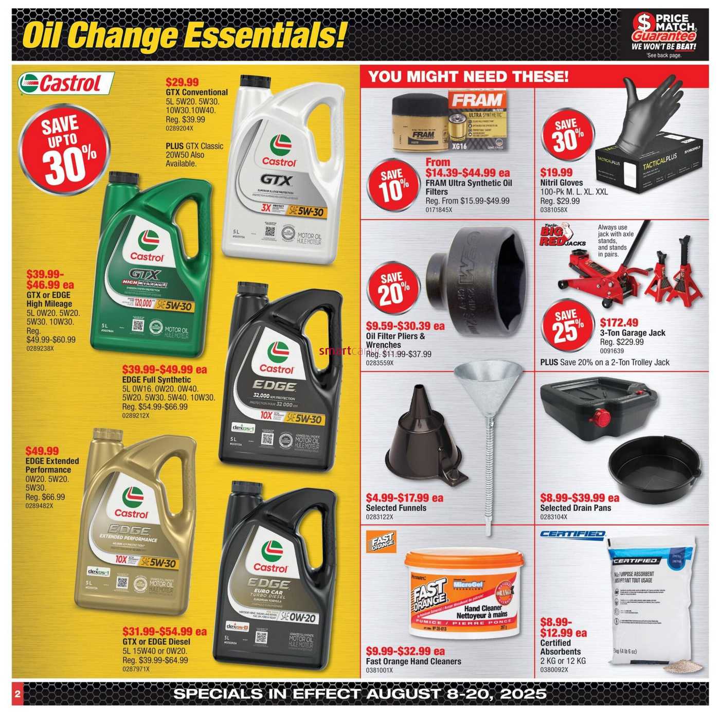 PartSource Flyer August 8 to 20