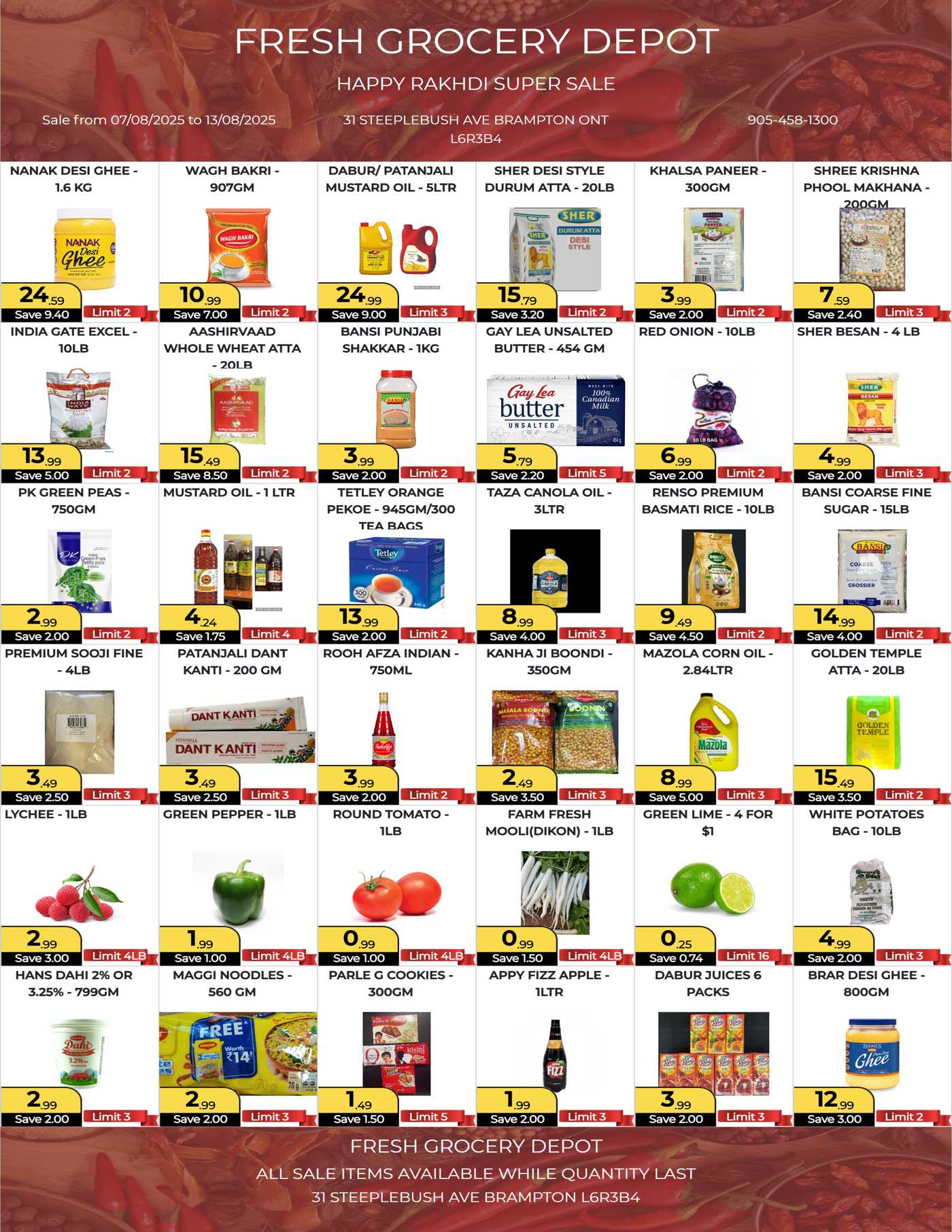Fresh Grocery Depot Flyer August 7 to 13