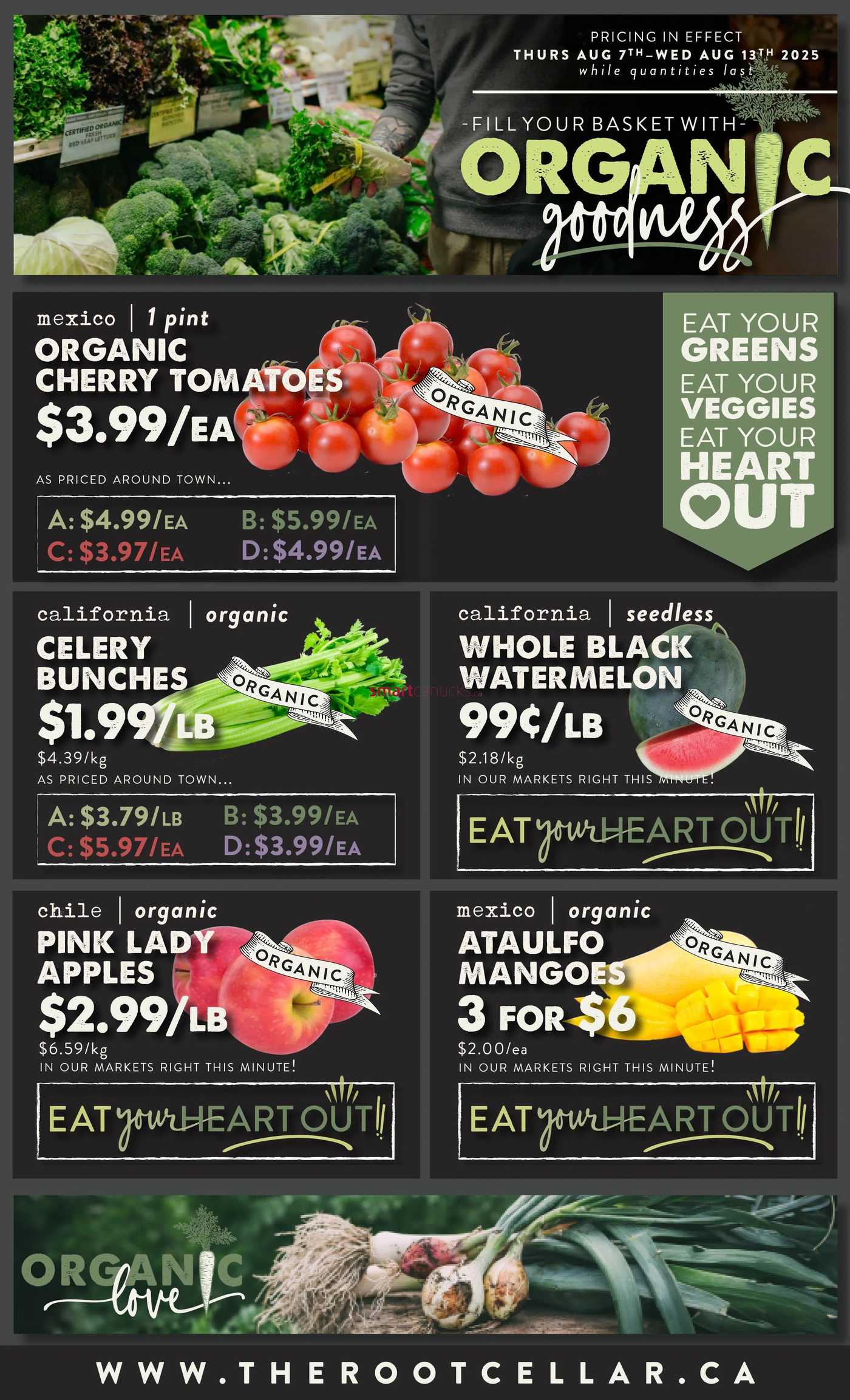 The Root Cellar Flyer August 7 to 13
