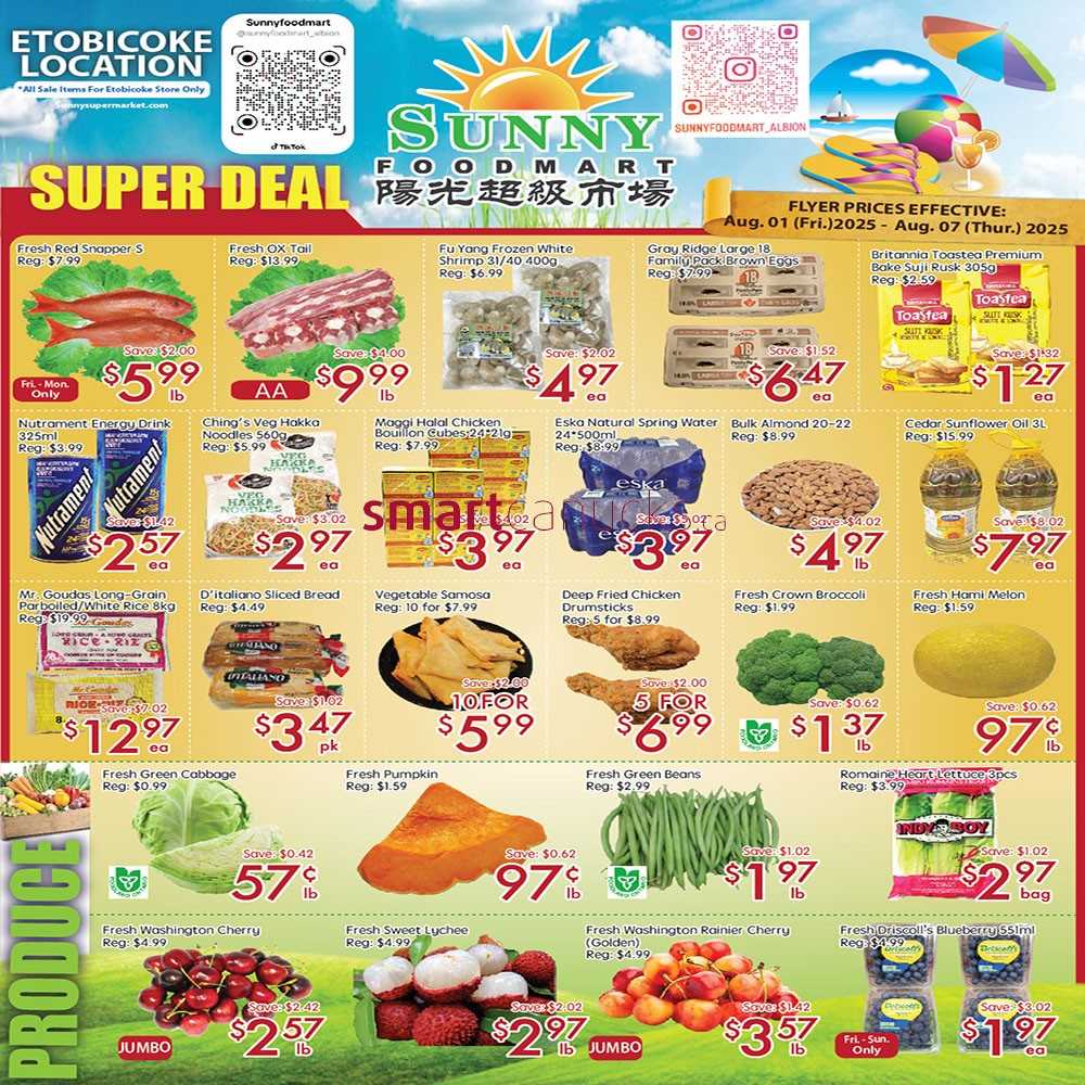 Sunny Foodmart (Etobicoke) Flyer August 8 to 14