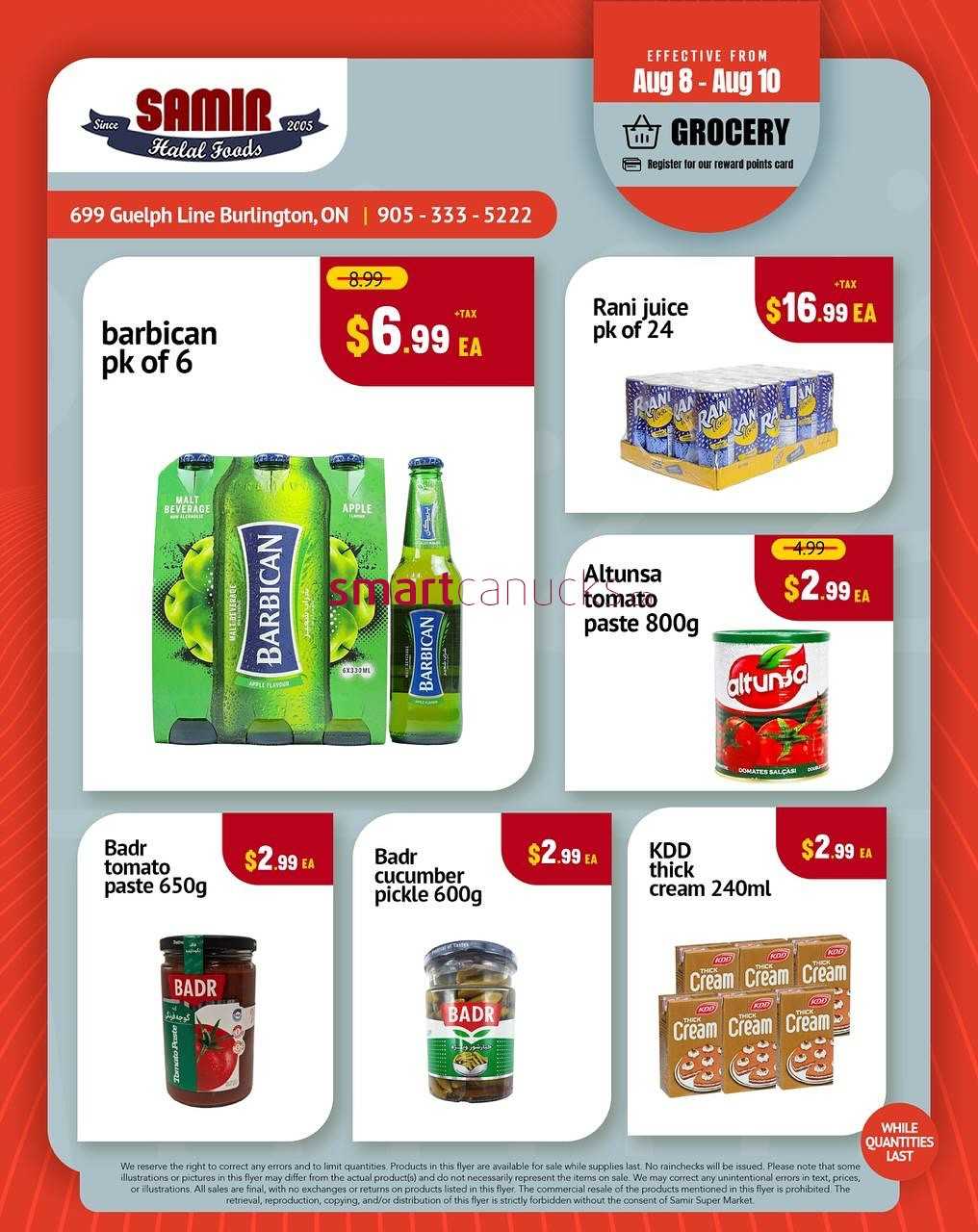 Samir Supermarket Flyer August 8 to 10
