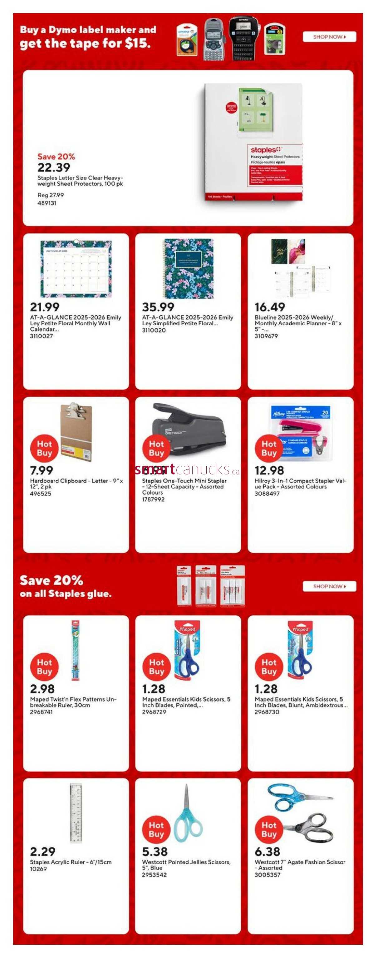Staples Flyer August 8 to 14