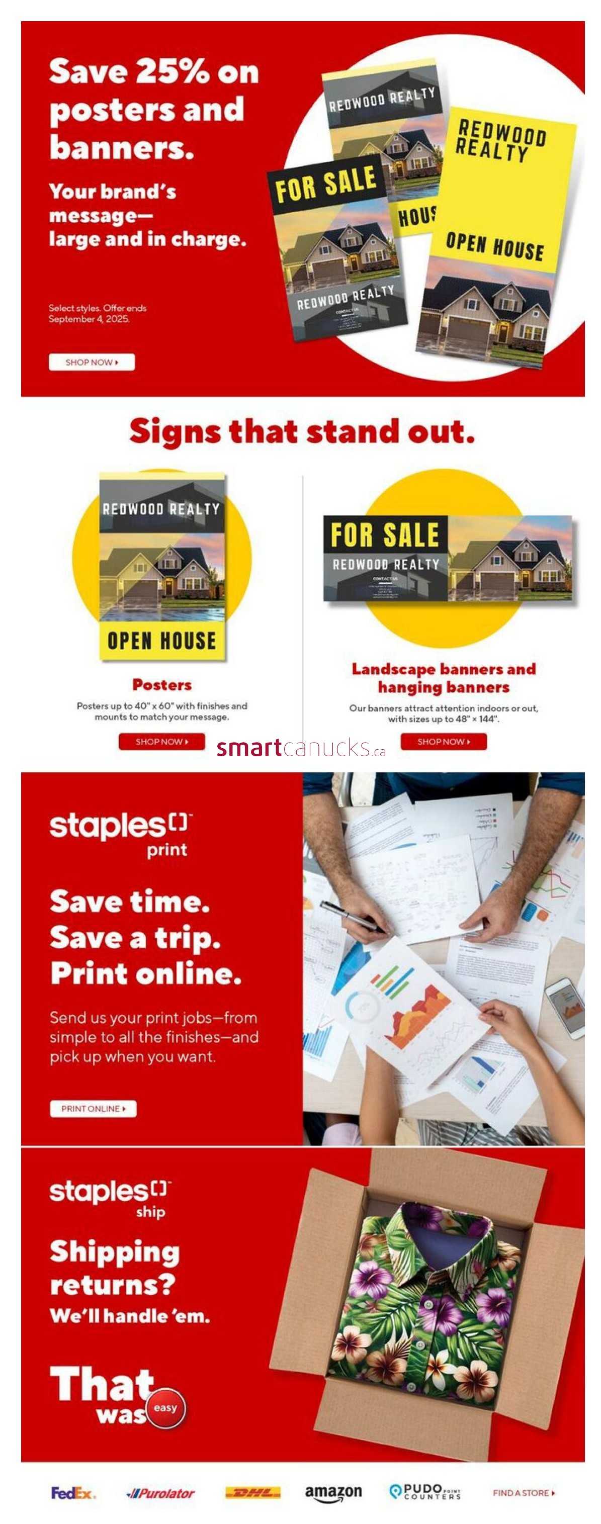 Staples Flyer August 8 to 14