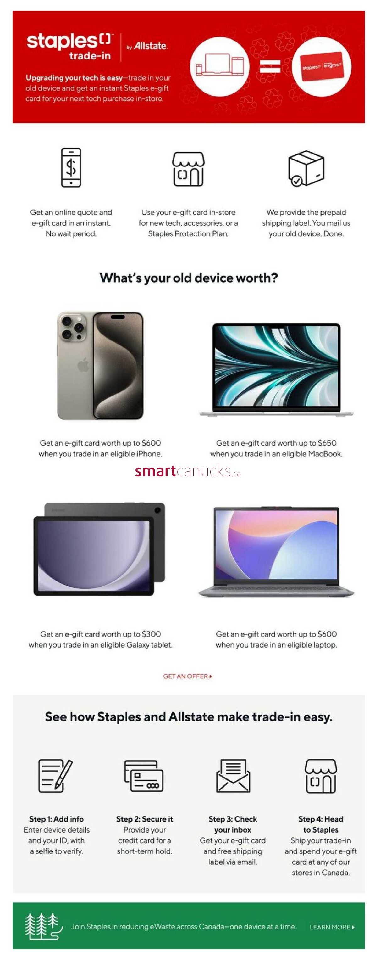 Staples Flyer August 8 to 14