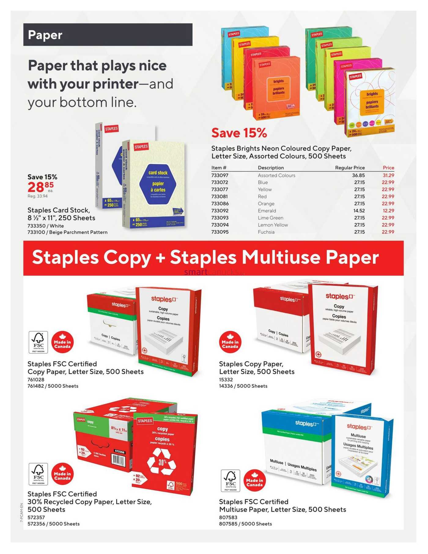 Staples Preferred Flyer August 8 to 21
