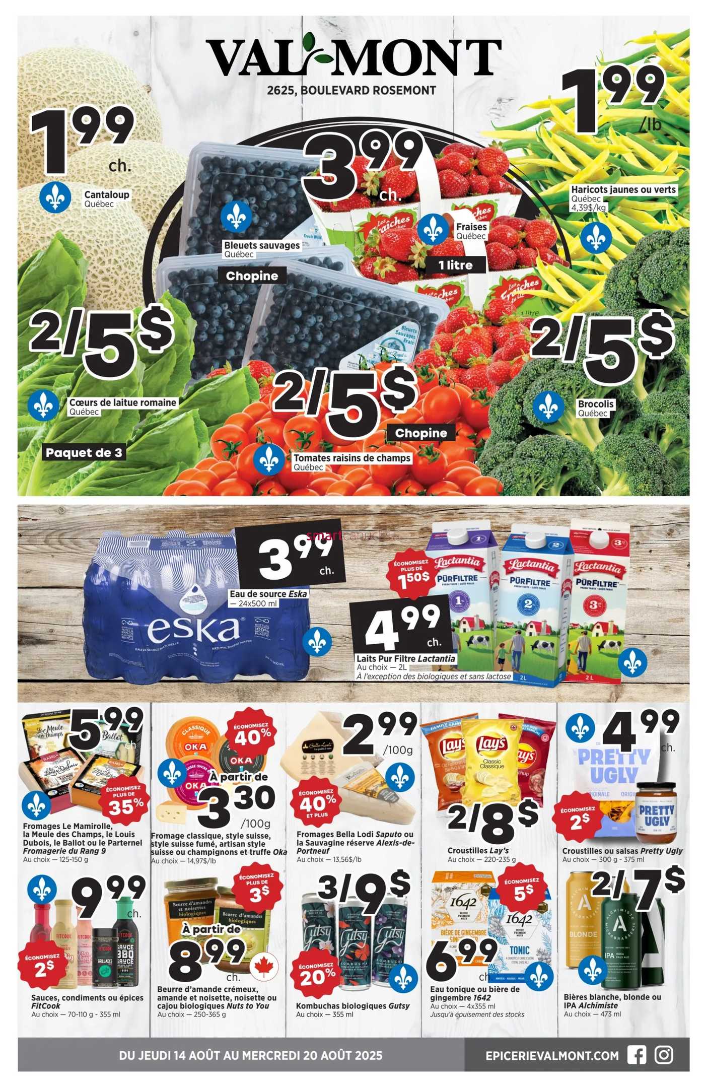 Val-Mont Flyer August 14 to 20