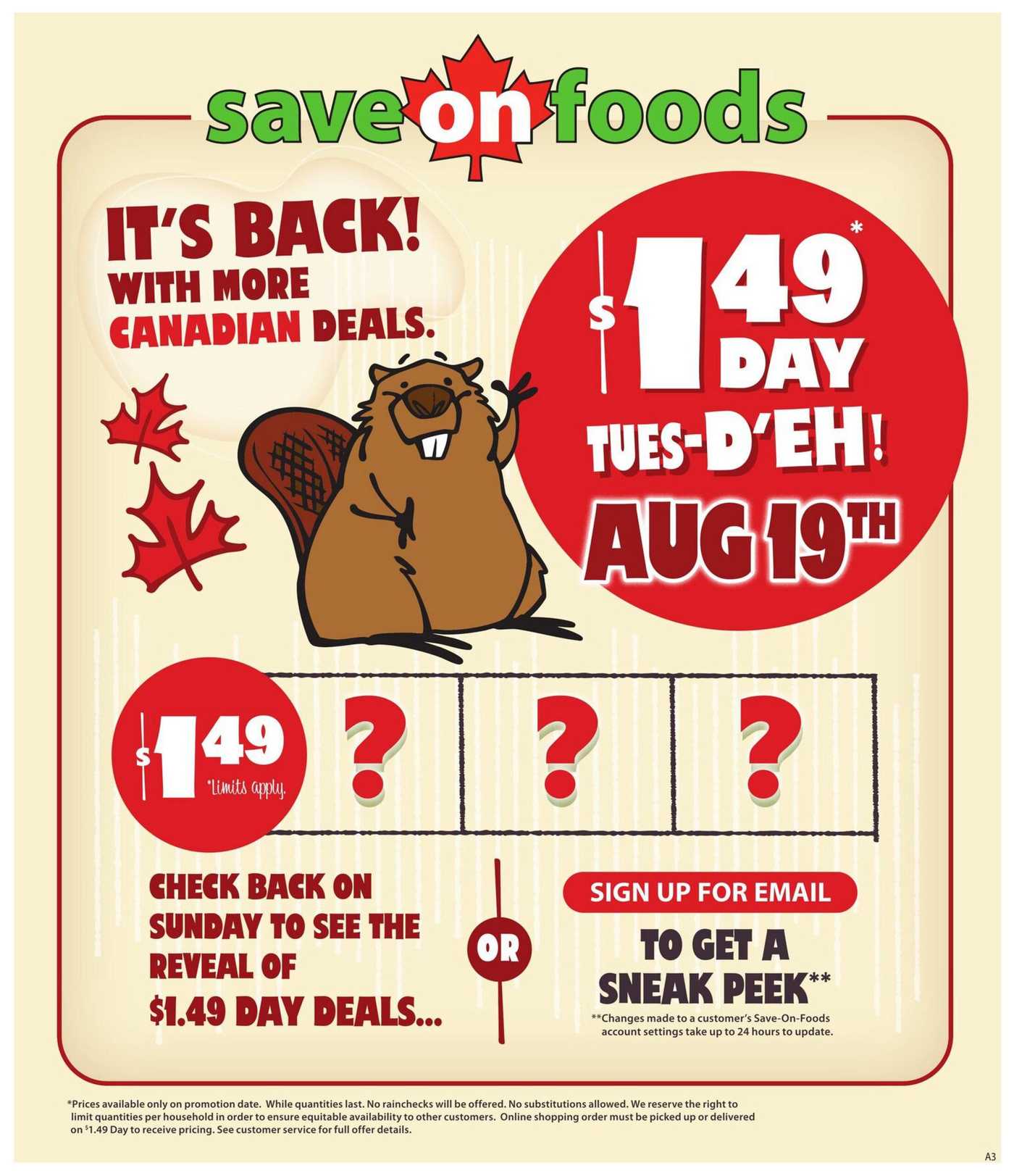 Save On Foods (BC) Flyer August 14 to 20
