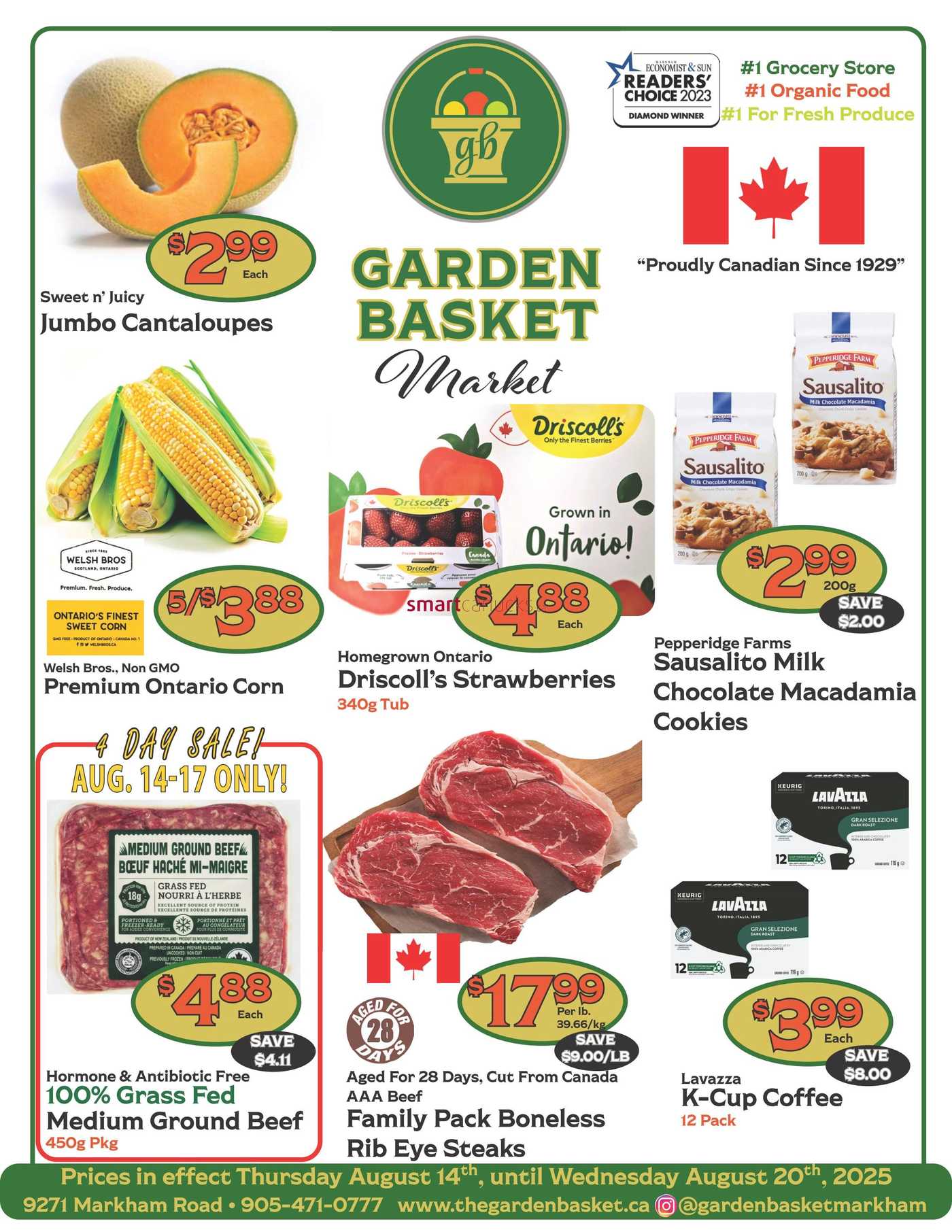 The Garden Basket Flyer August 14 to 20