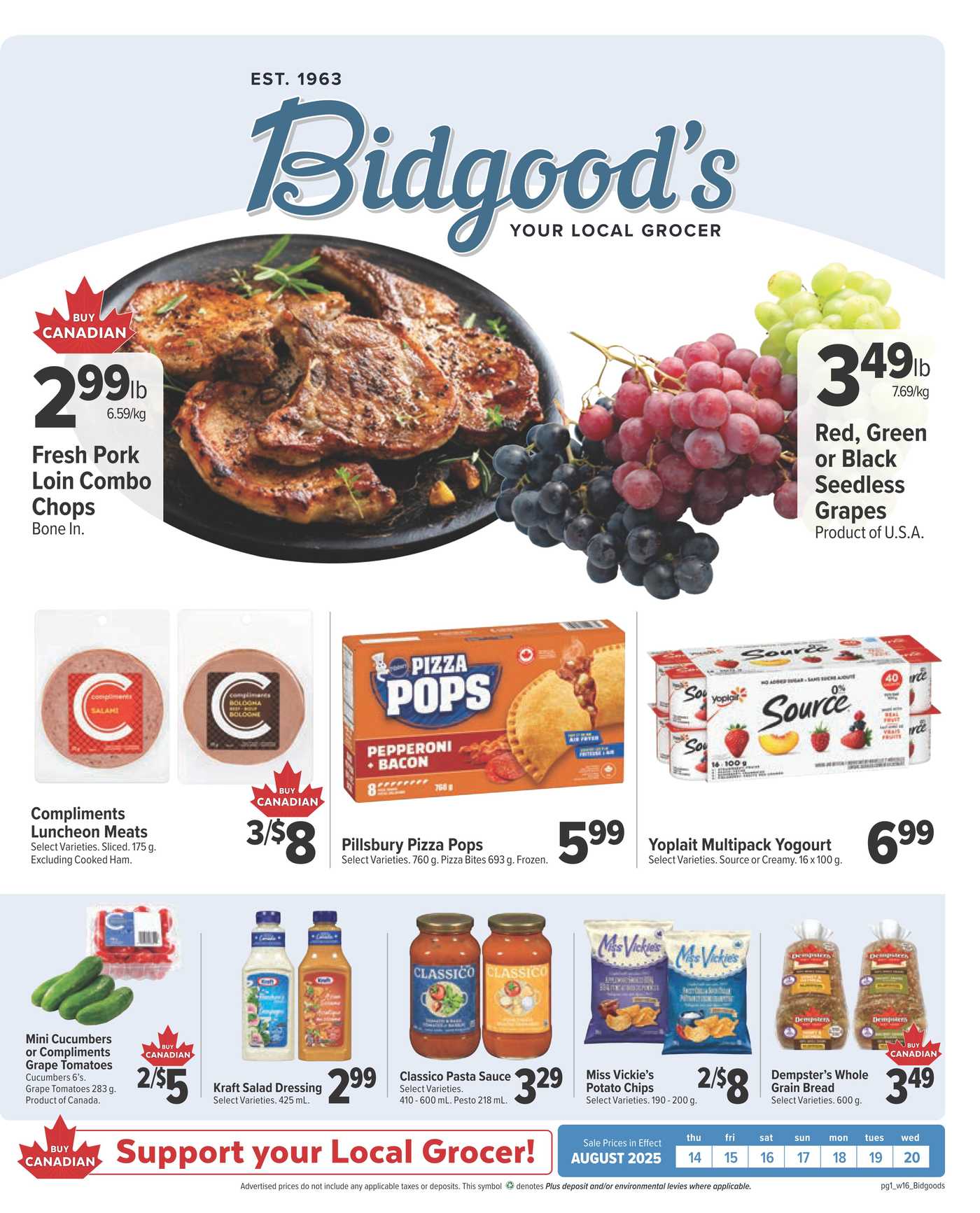 Bidgood's Flyer August 14 to 20