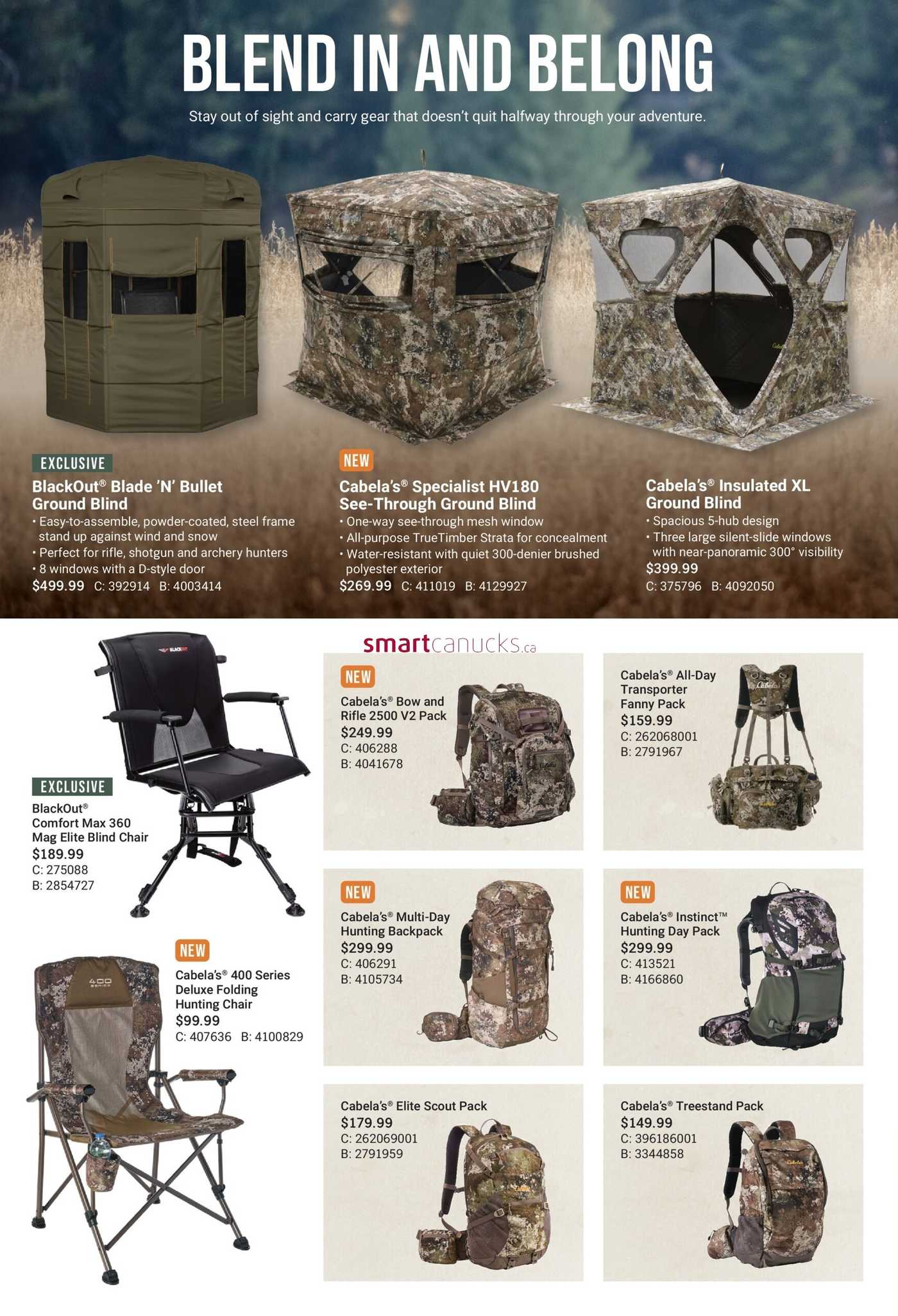 Cabela's Big Game Hunting Catalogue August 14 to September 24