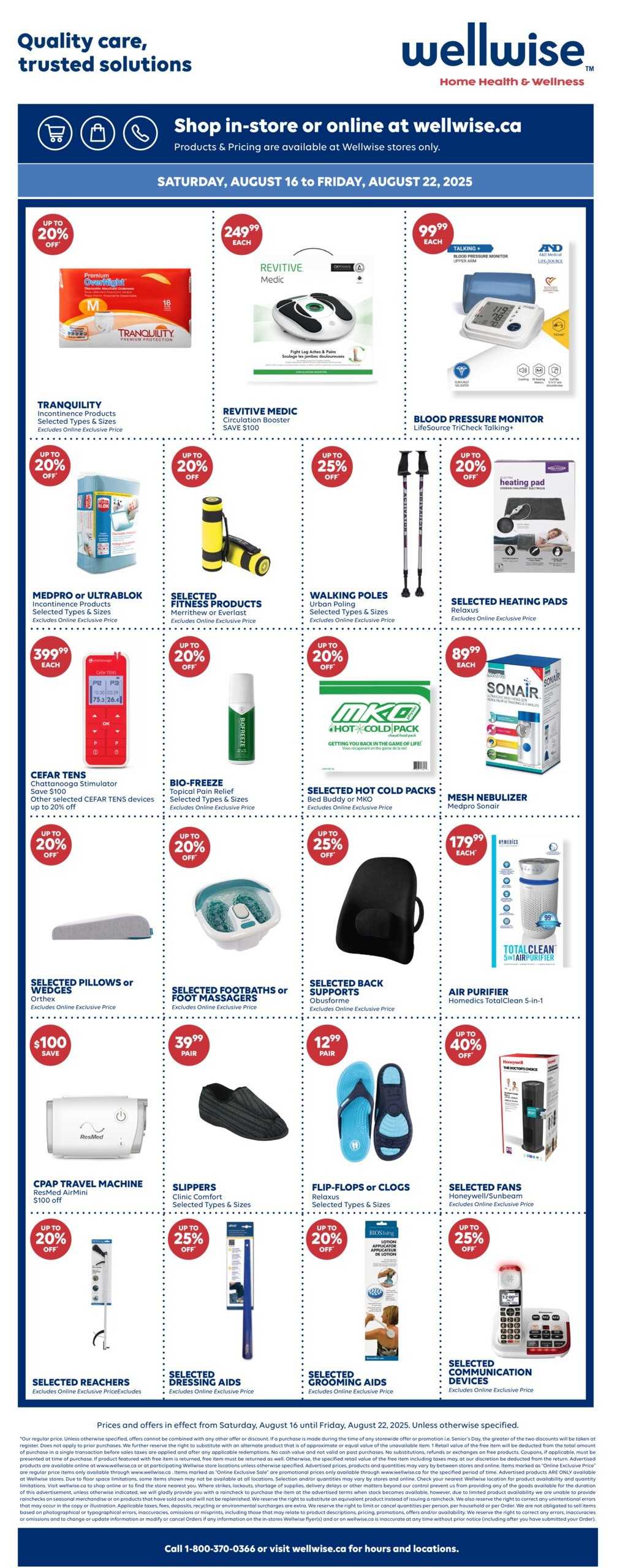 Wellwise By Shoppers Flyer August 16 to 22