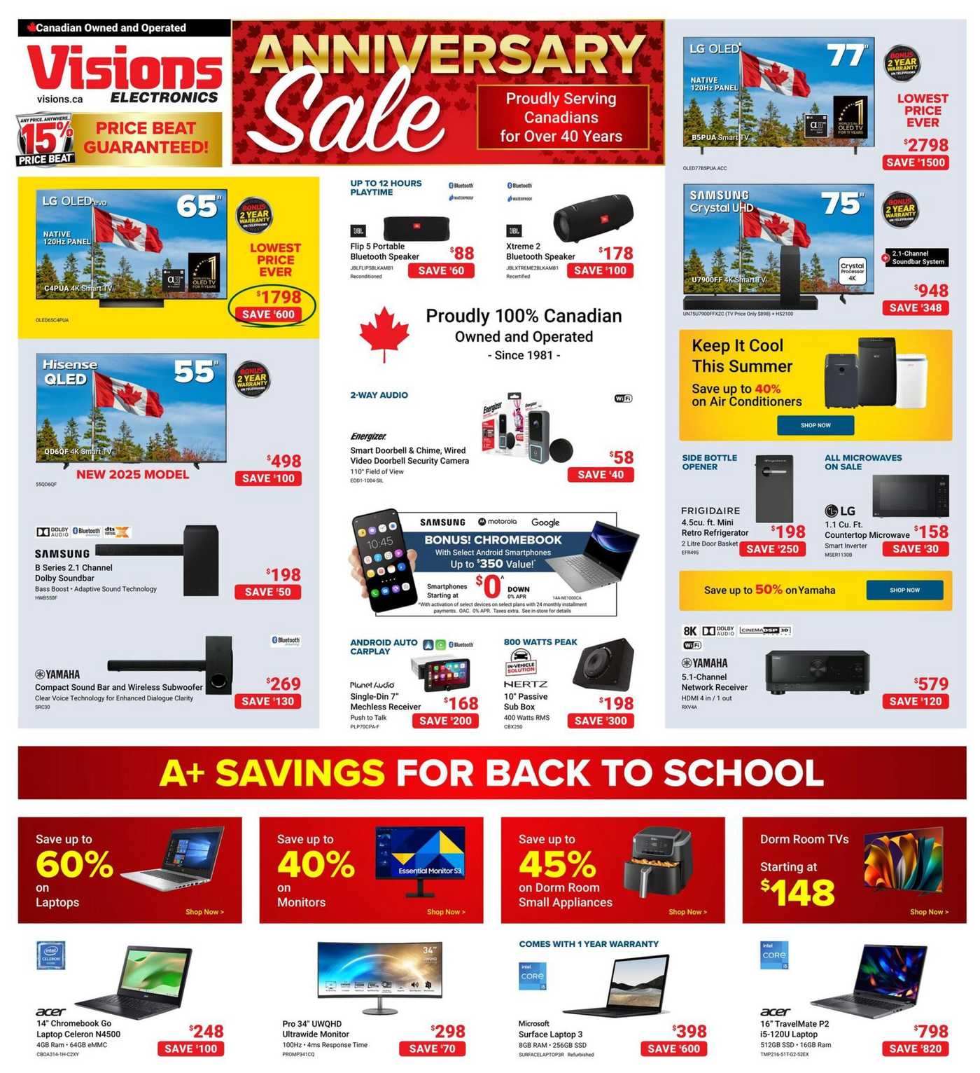 Visions Electronics Canada Flyers