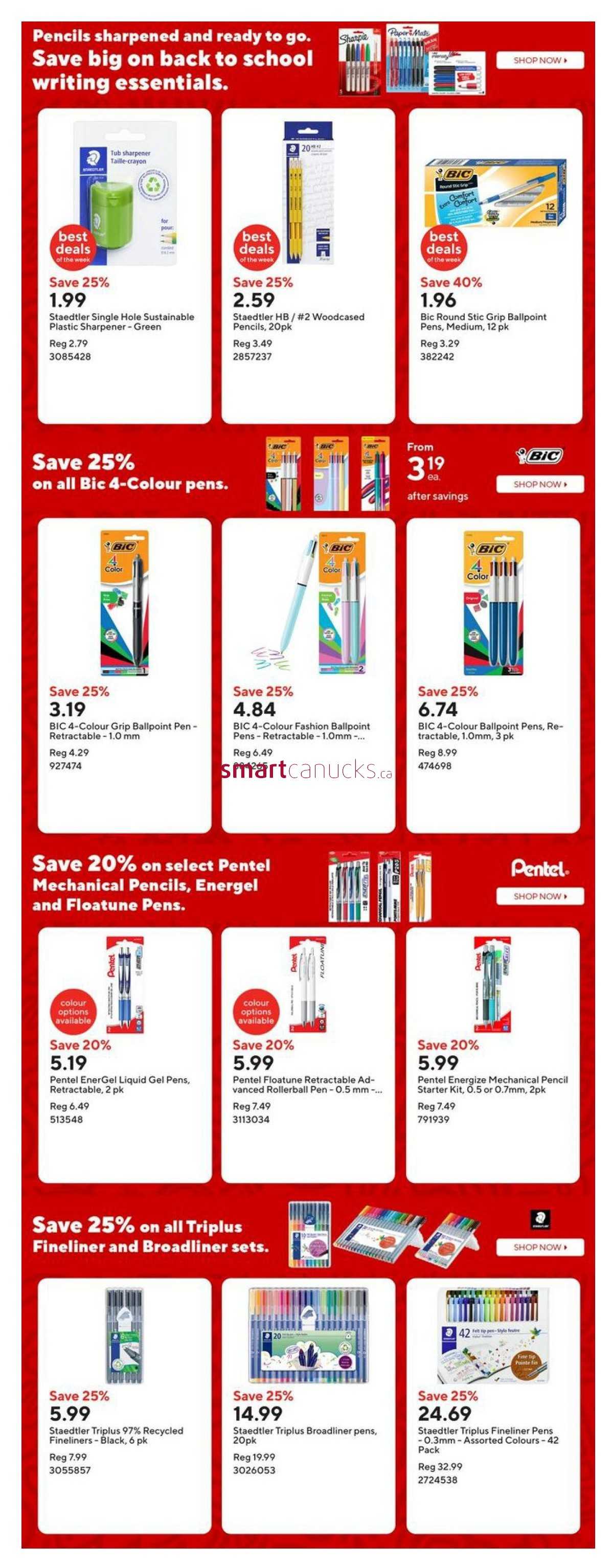 Staples Flyer August 15 to 21