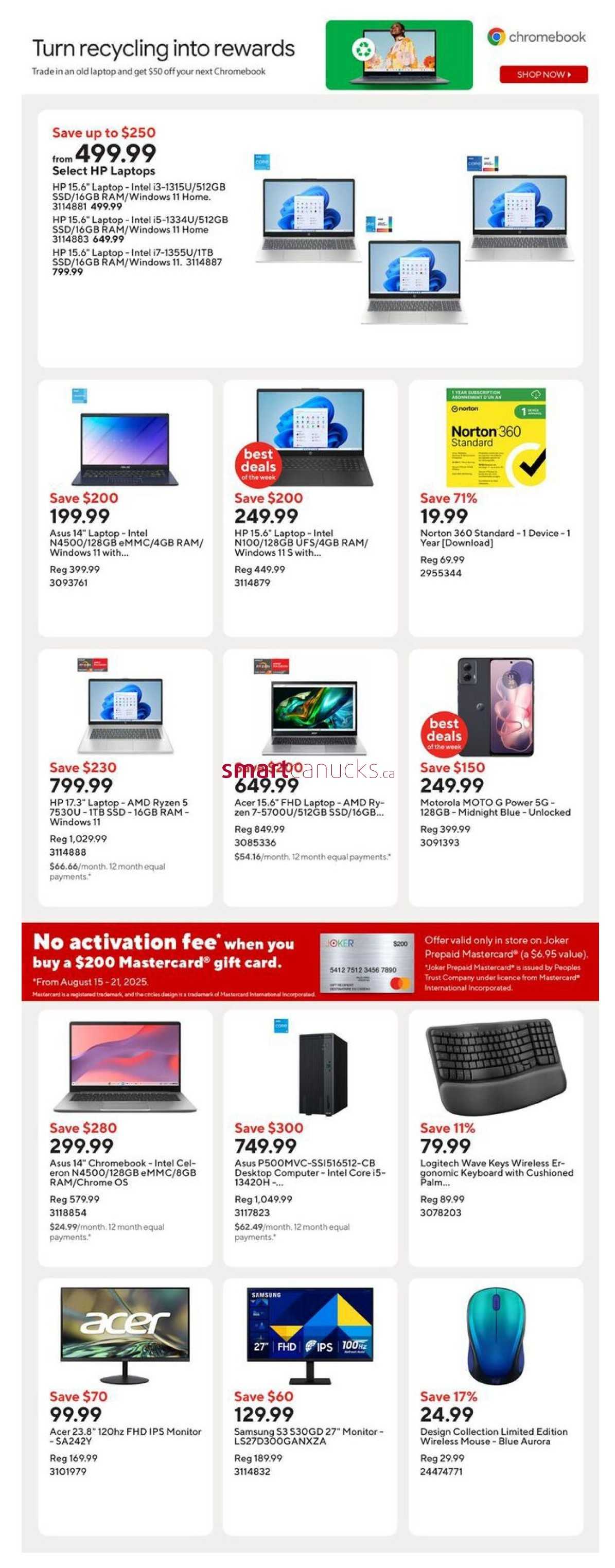 Staples Flyer August 15 to 21