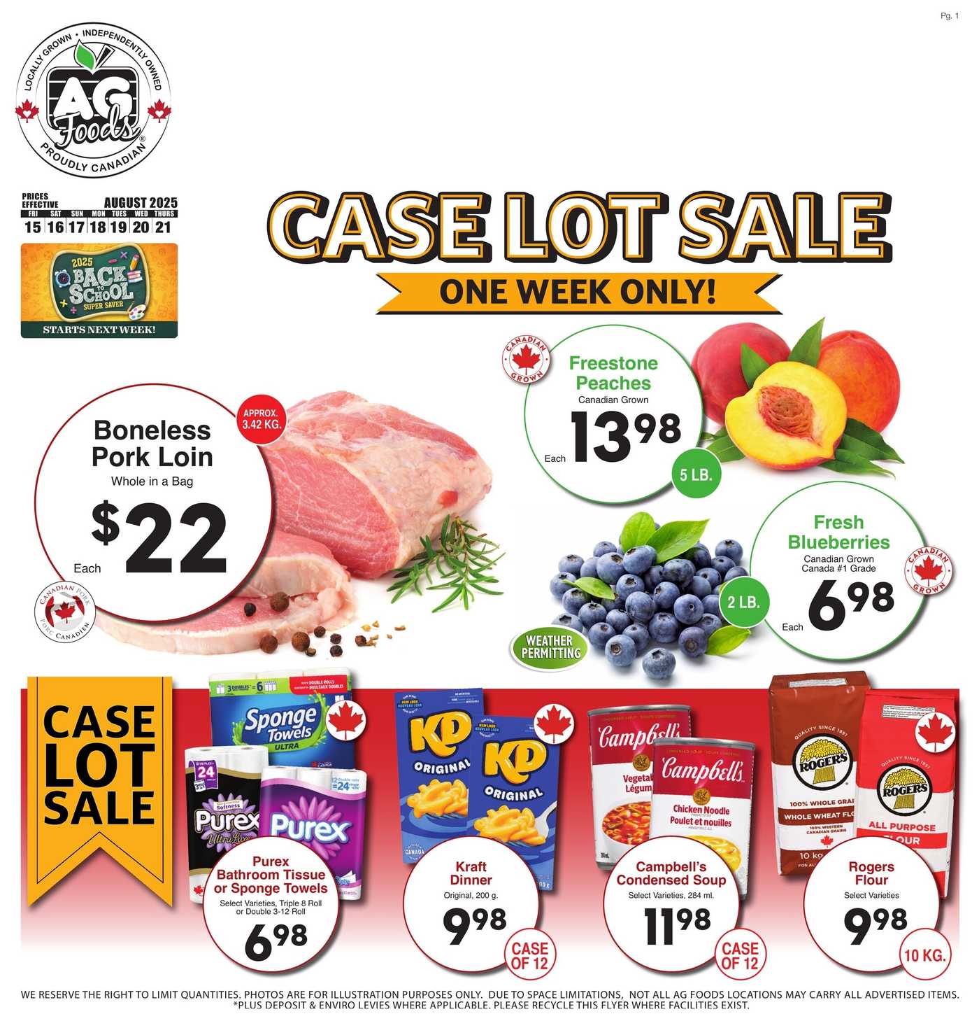 AG Foods Flyer August 15 to 21