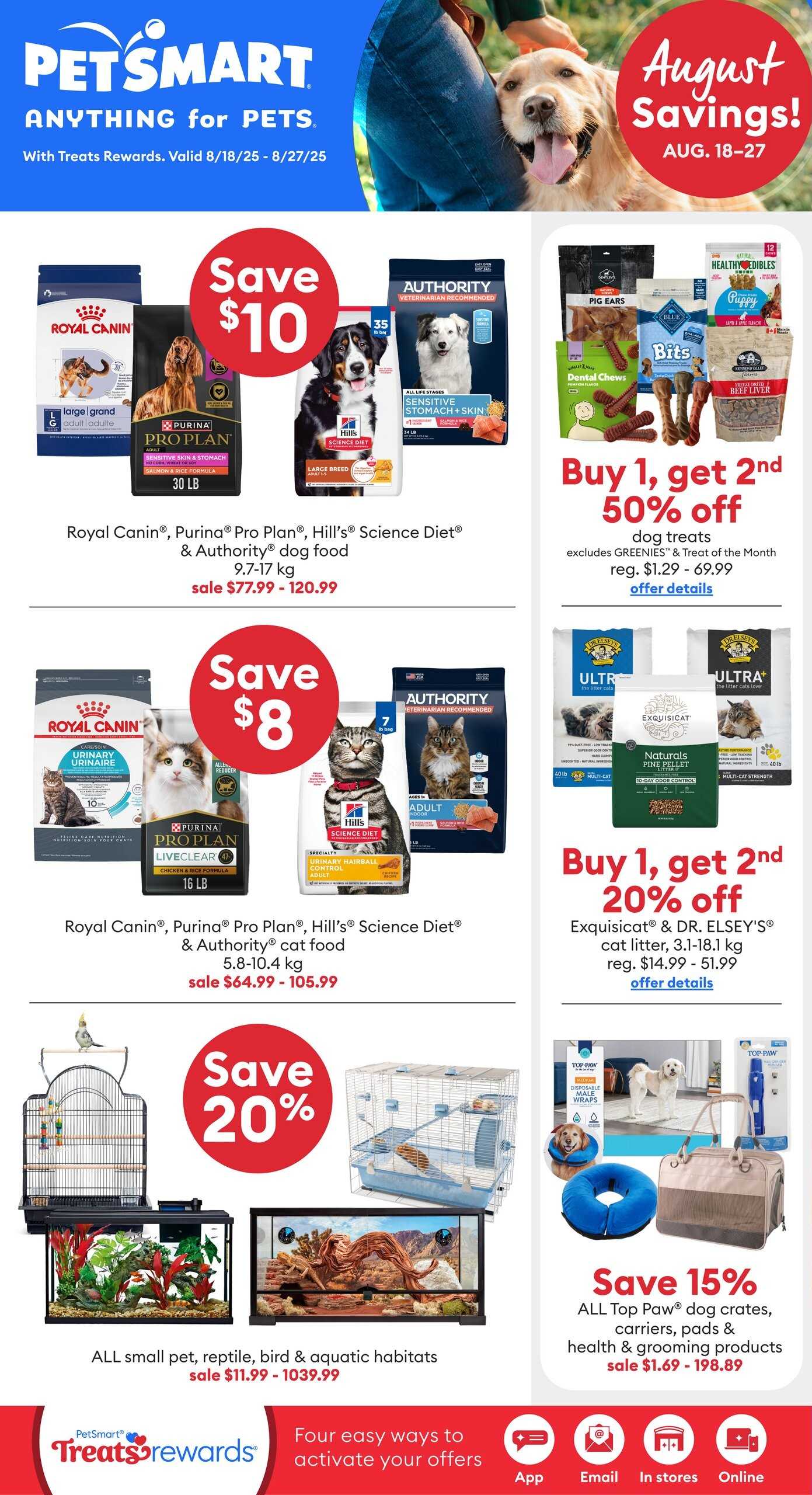 PetSmart Flyer August 18 to 27