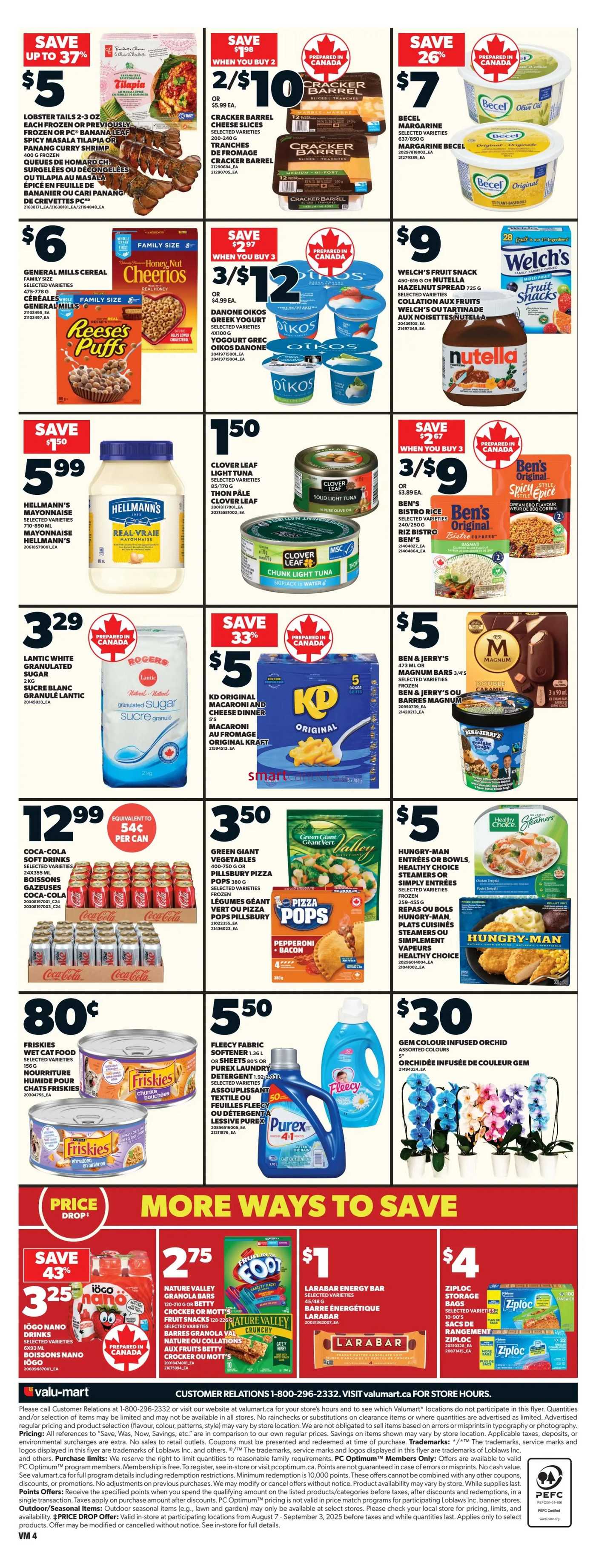 Valu-mart Flyer August 21 to 27
