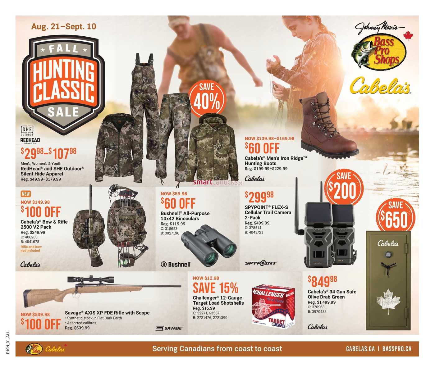 Bass Pro Shops Flyer August 21 to September 10