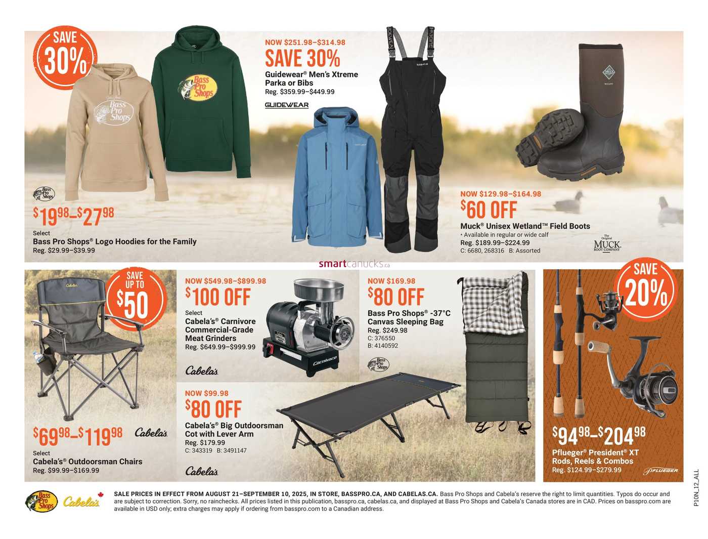 Bass Pro Shops Flyer August 21 to September 10
