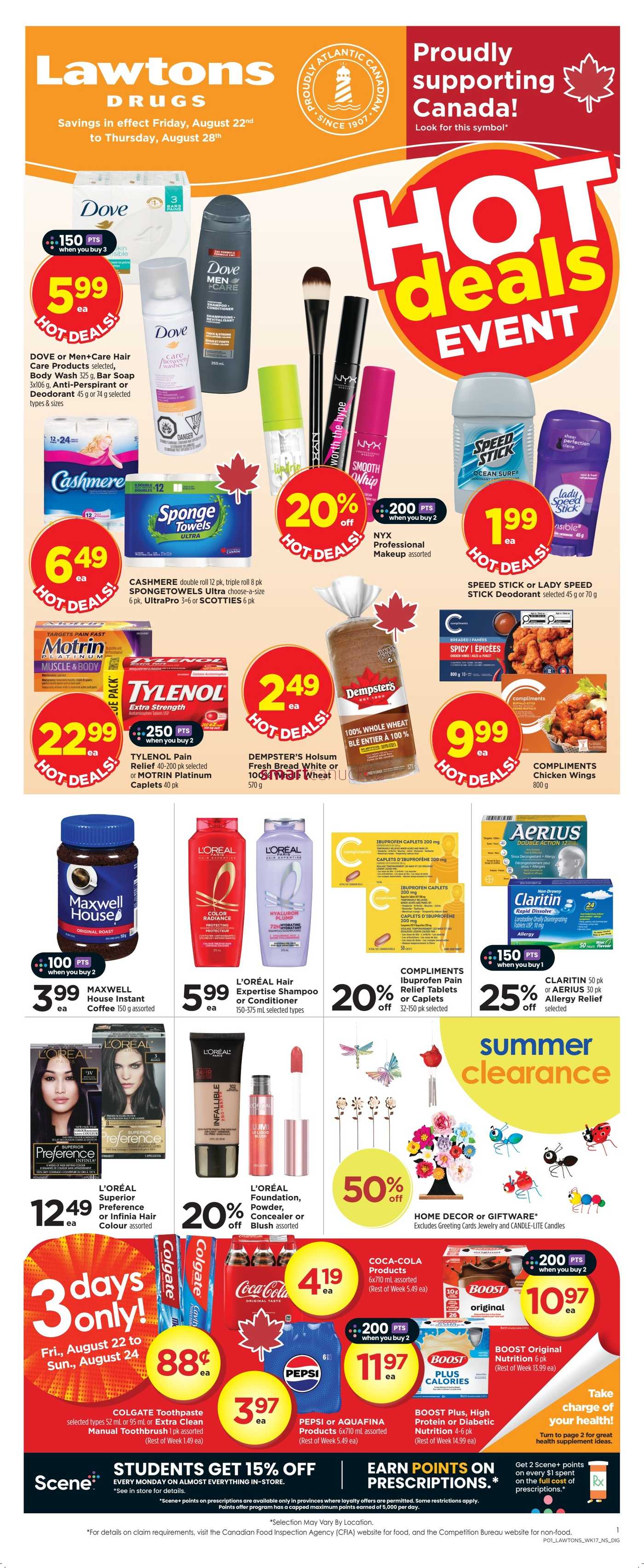 Lawtons Drugs Flyer August 22 to 28