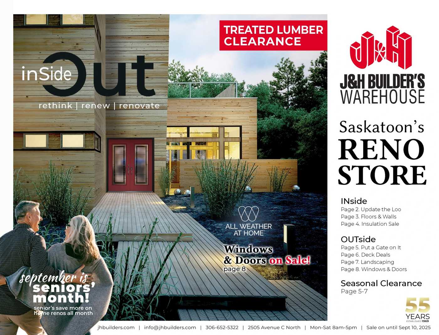 J&H Builder's Warehouse Flyer August 21 to September 10