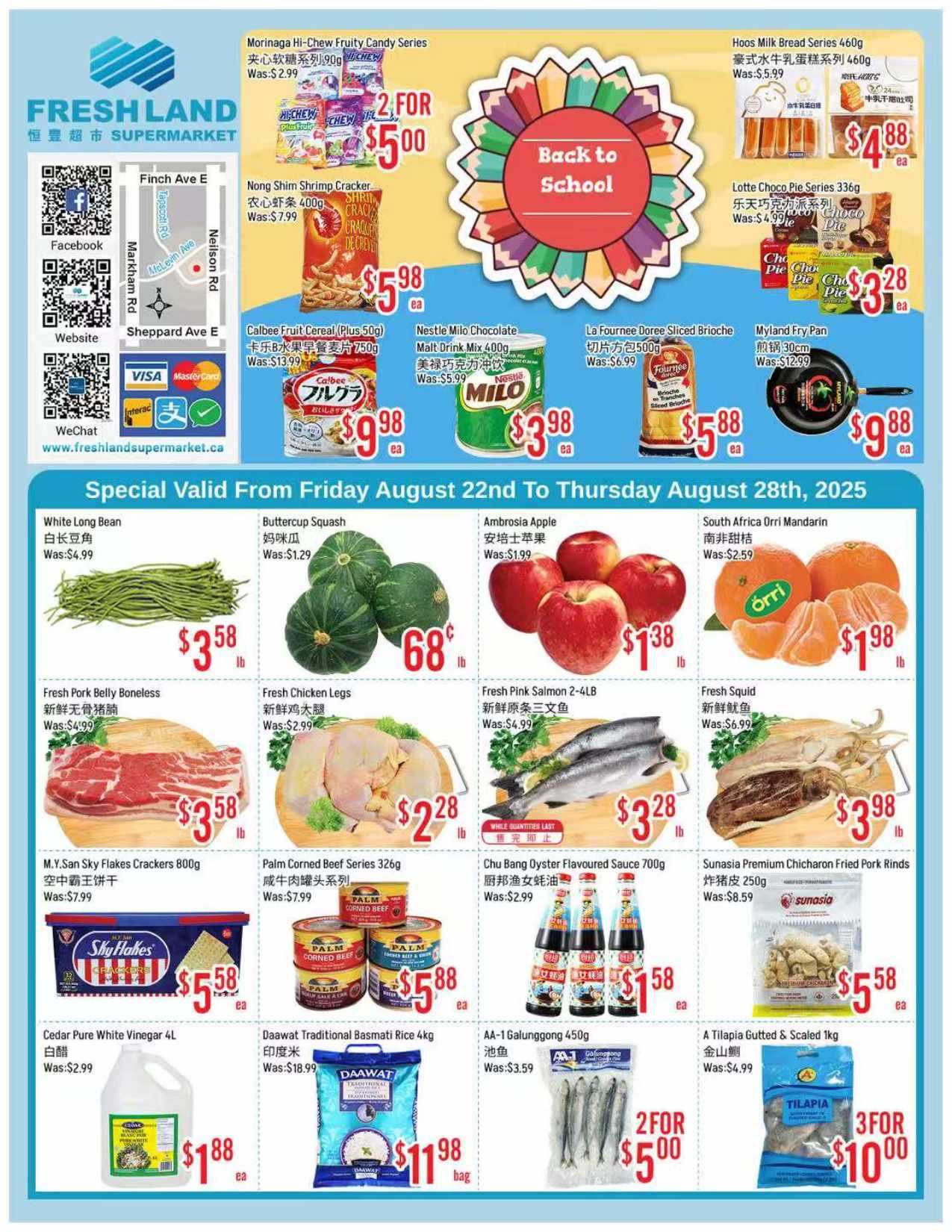 FreshLand Supermarket Flyer August 22 to 28