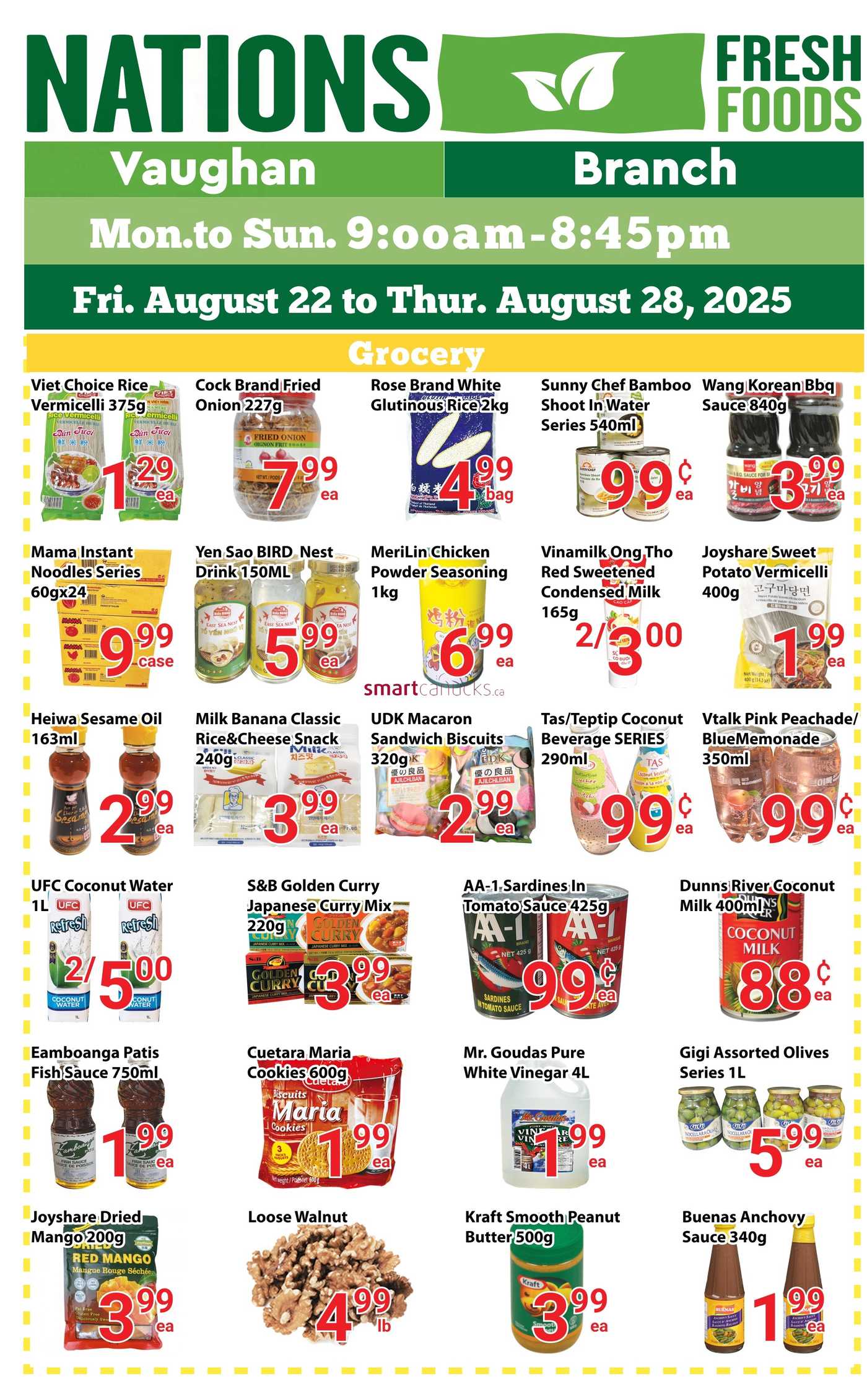 Nations Fresh Foods (Vaughan) Flyer August 22 to 28