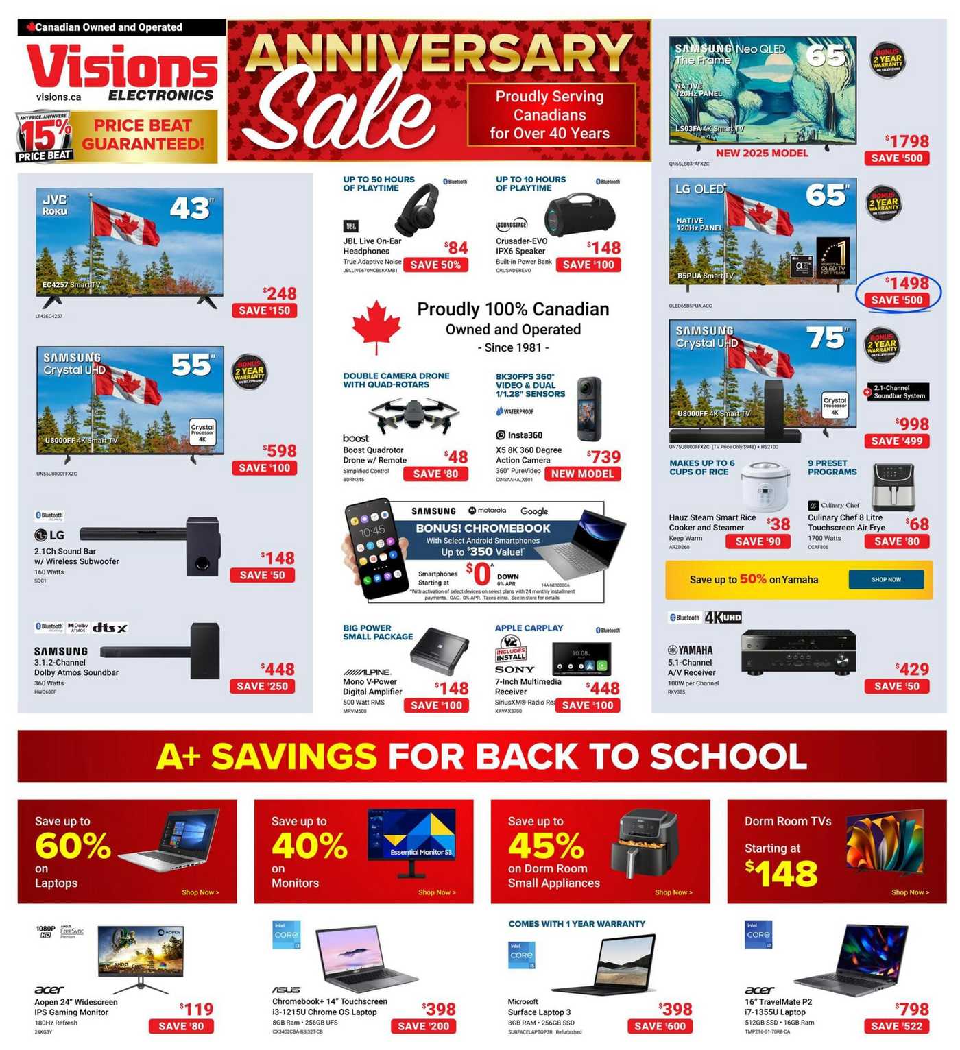 Visions Electronics Canada Flyers