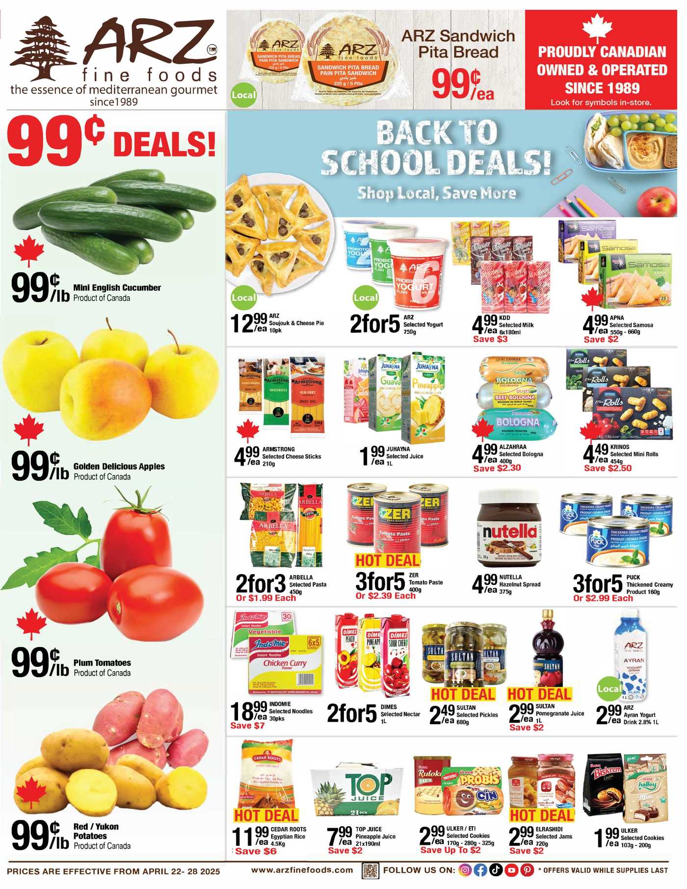 Arz Fine Foods Canada Flyers