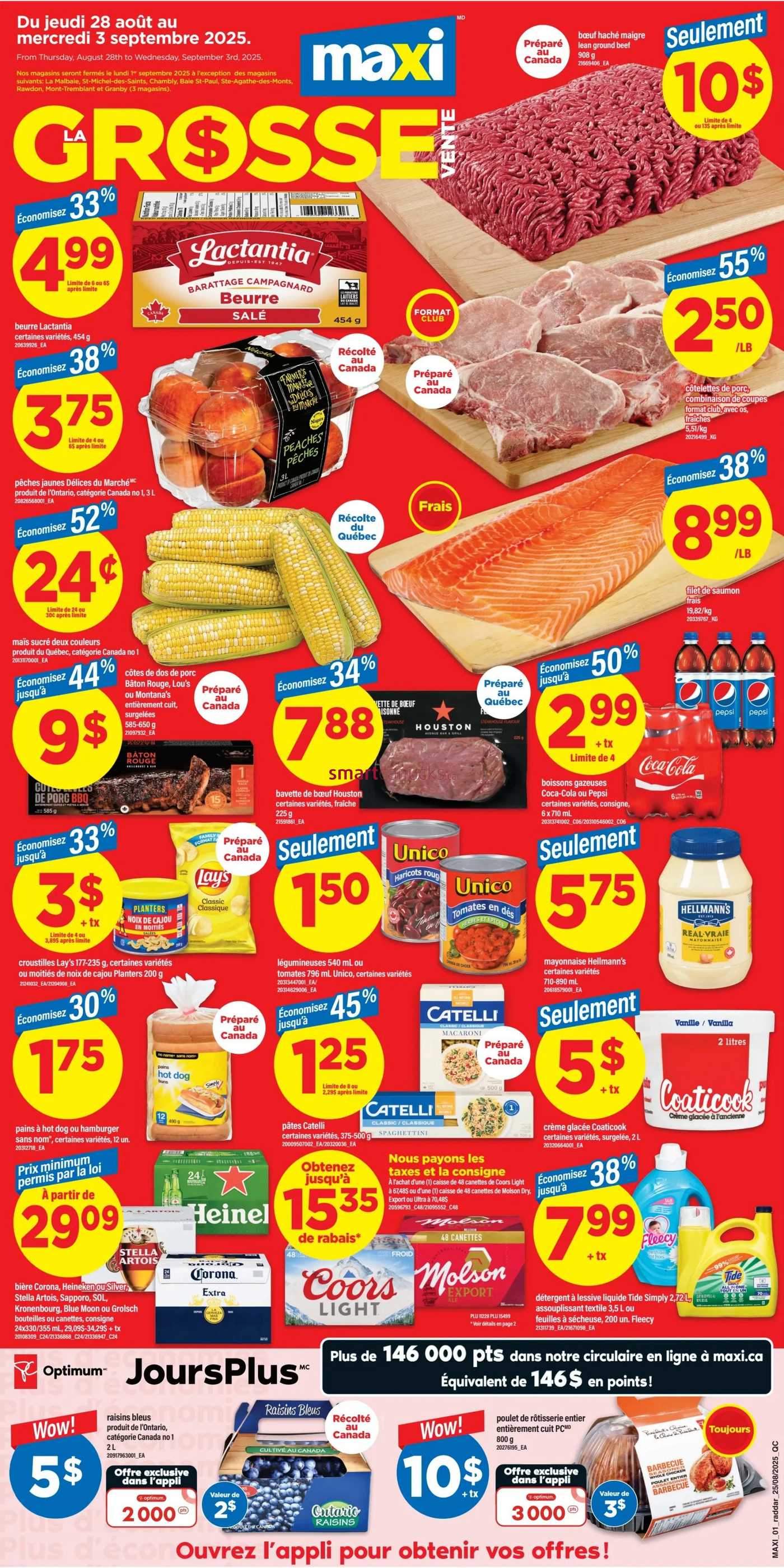 Maxi Flyer August 28 to September 3